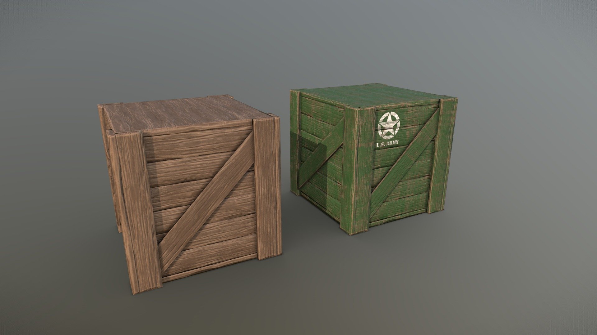 Stylized Wooden Crates - 3D model by jakuza [9d38e7b] - Sketchfab