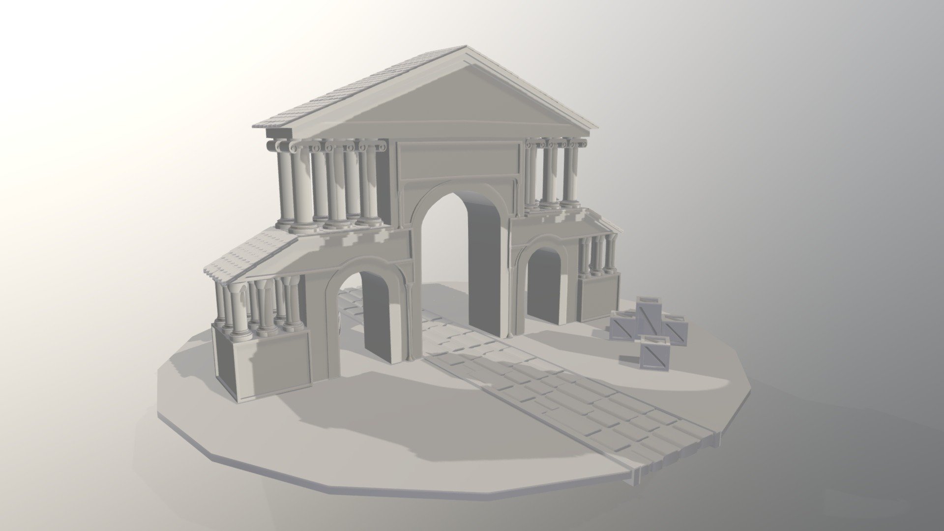 Athenion: City Gate - 3D model by Ian Goebel (@i.goebel) [9d393e5 ...