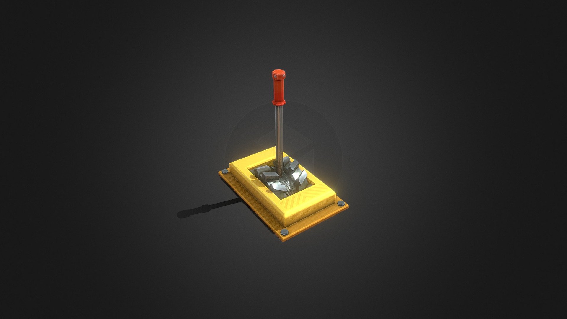 Semi-stylized steampunk lever - Download Free 3D model by RiZoRuS77 ...