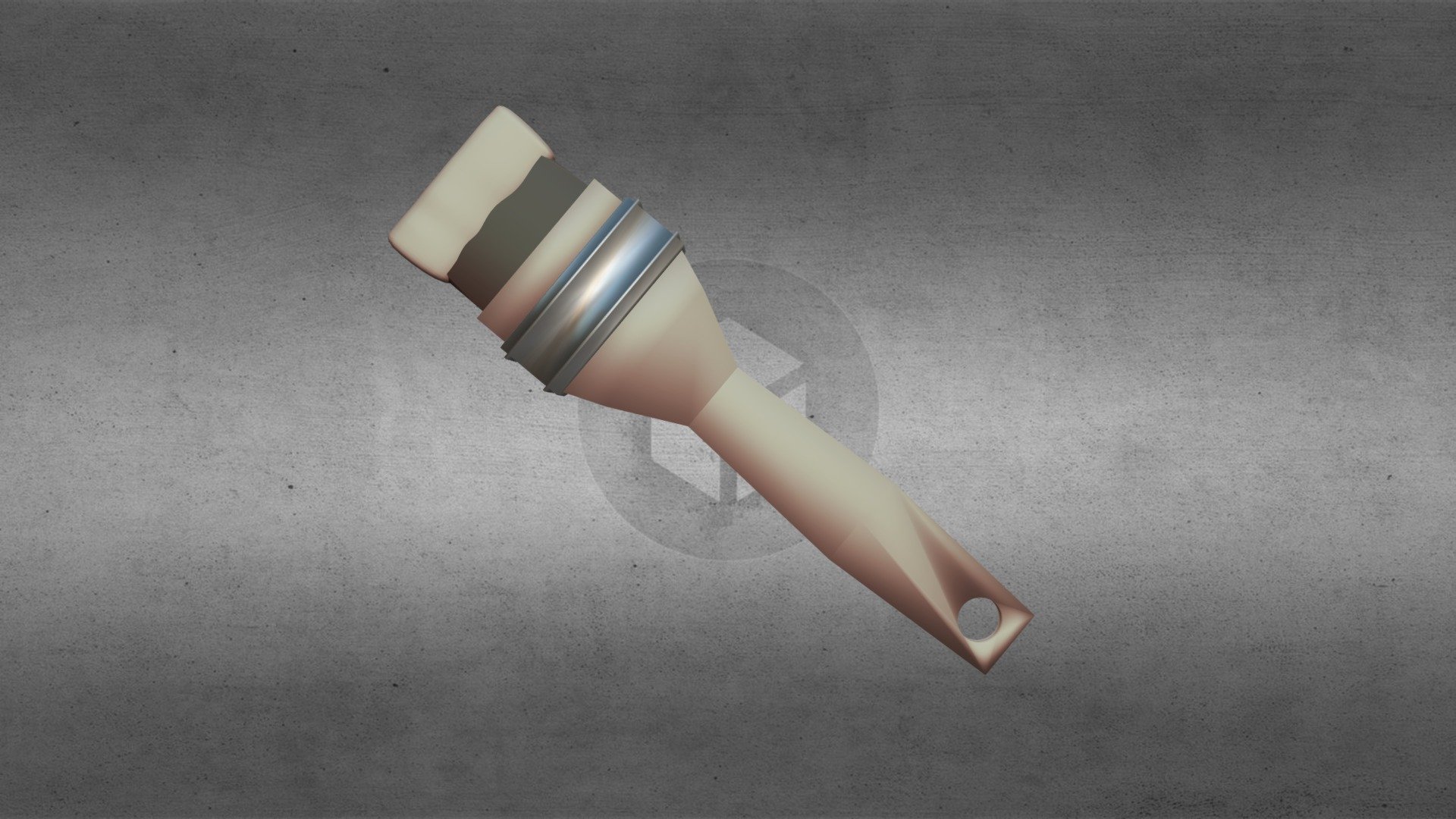 Paint brush - Download Free 3D model by Alberto (@onzoalberto) [9d3b13b ...