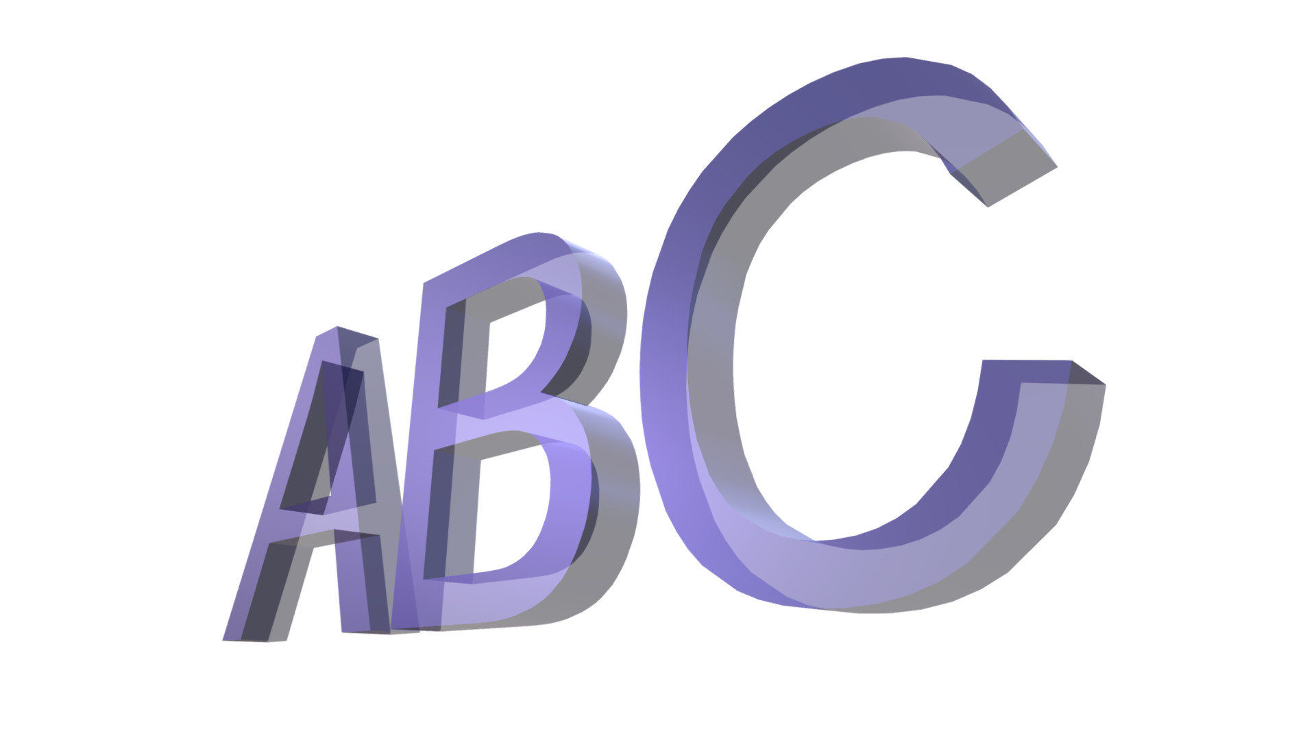 ABC- Acryl - 3D model by werbetechnikmigde [9d3b1f6] - Sketchfab