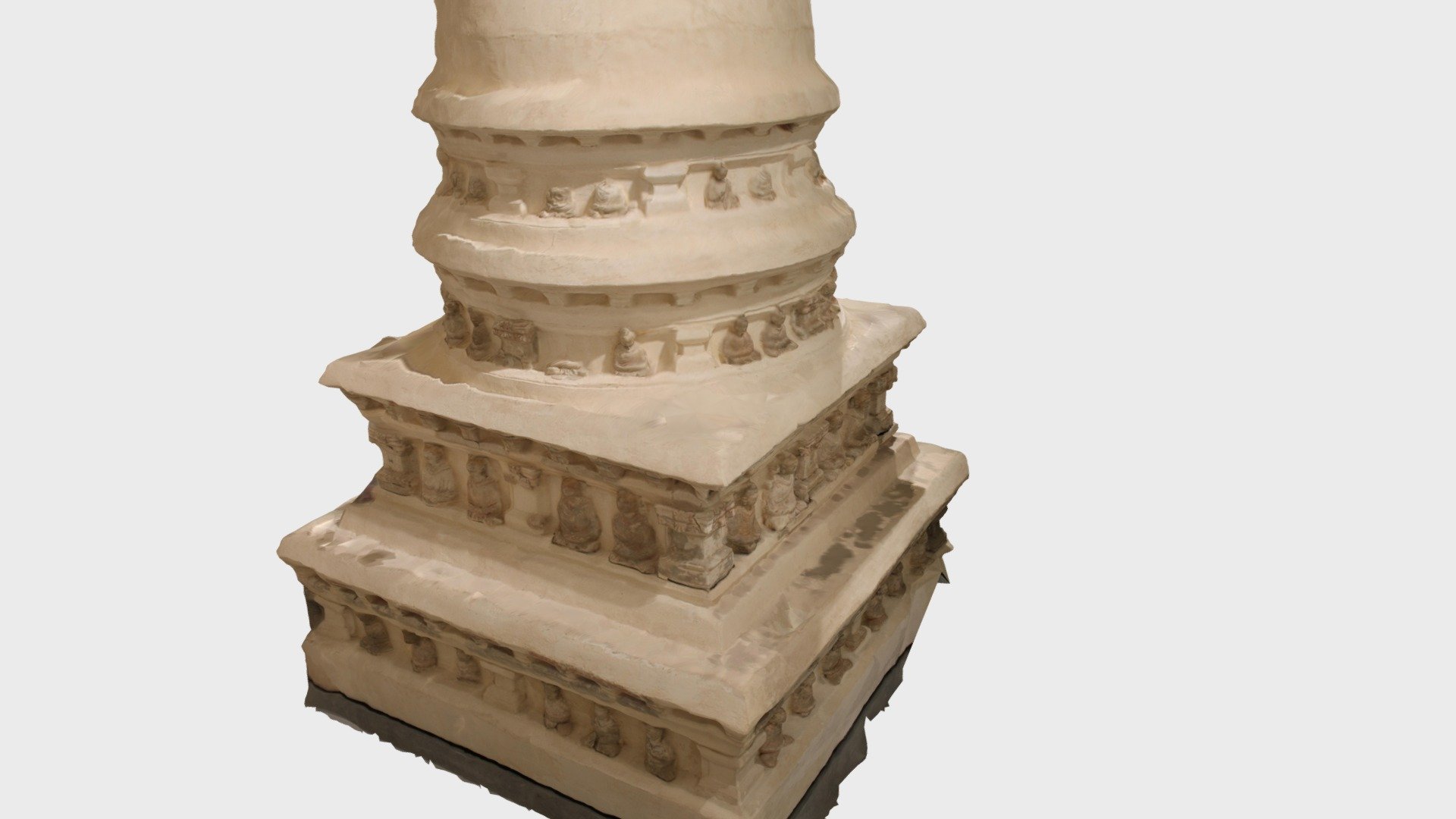 Stupa with seated Buddhas, Guimet - 3D model by Di Luo 罗迪 (@dluo ...