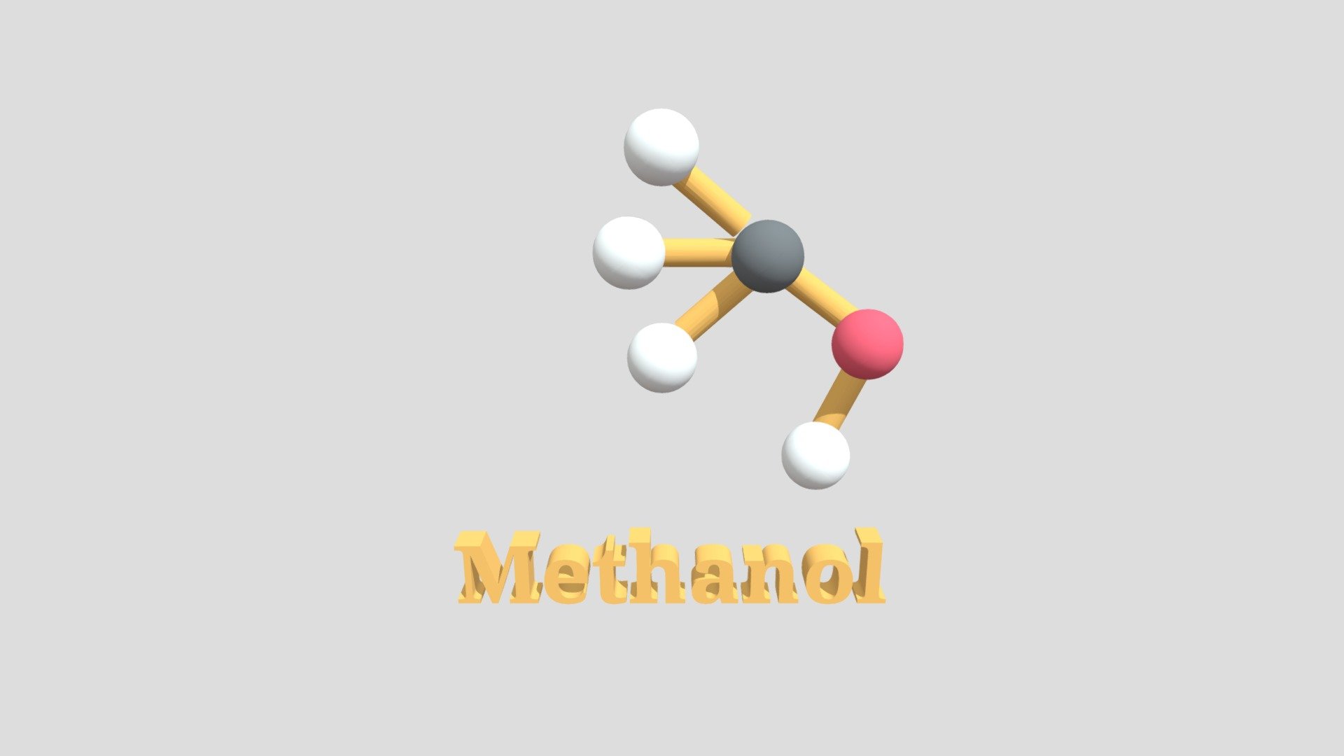 Science Molecule, Methanol (1) - 3D model by 22naomi.h [9d40c8a ...