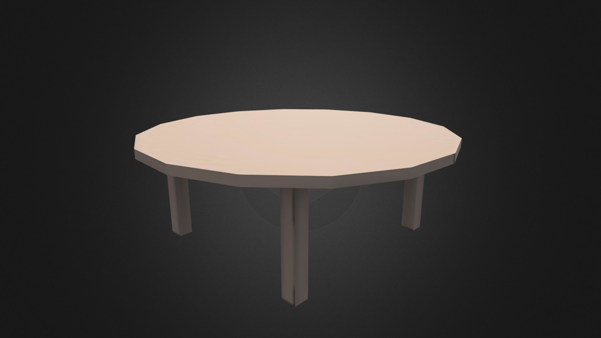 Circular Table - Download Free 3D model by marti3D [9d42d0c] - Sketchfab