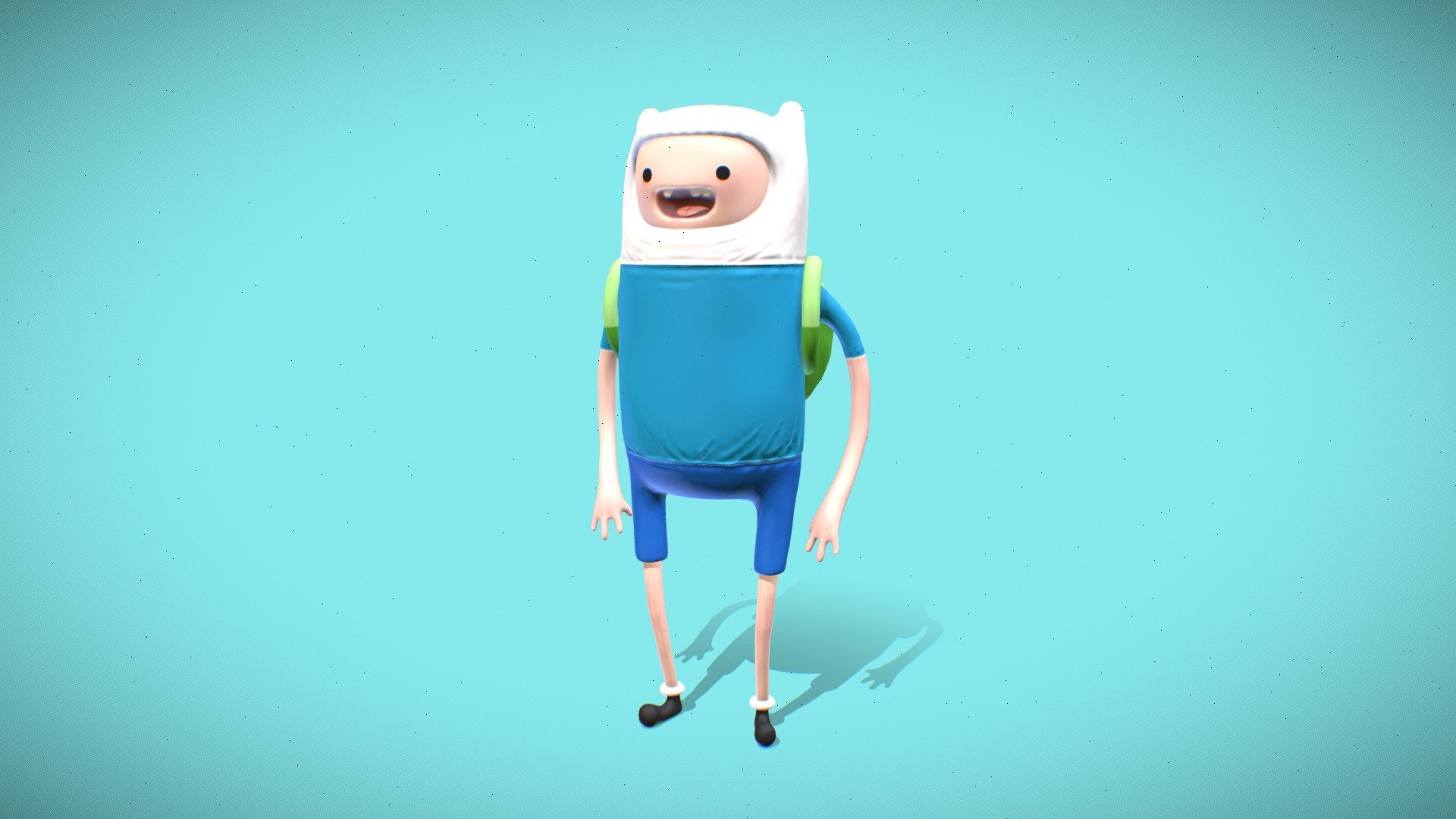 Finn - Adenture time - 3D model by eve-c [9d46756] - Sketchfab