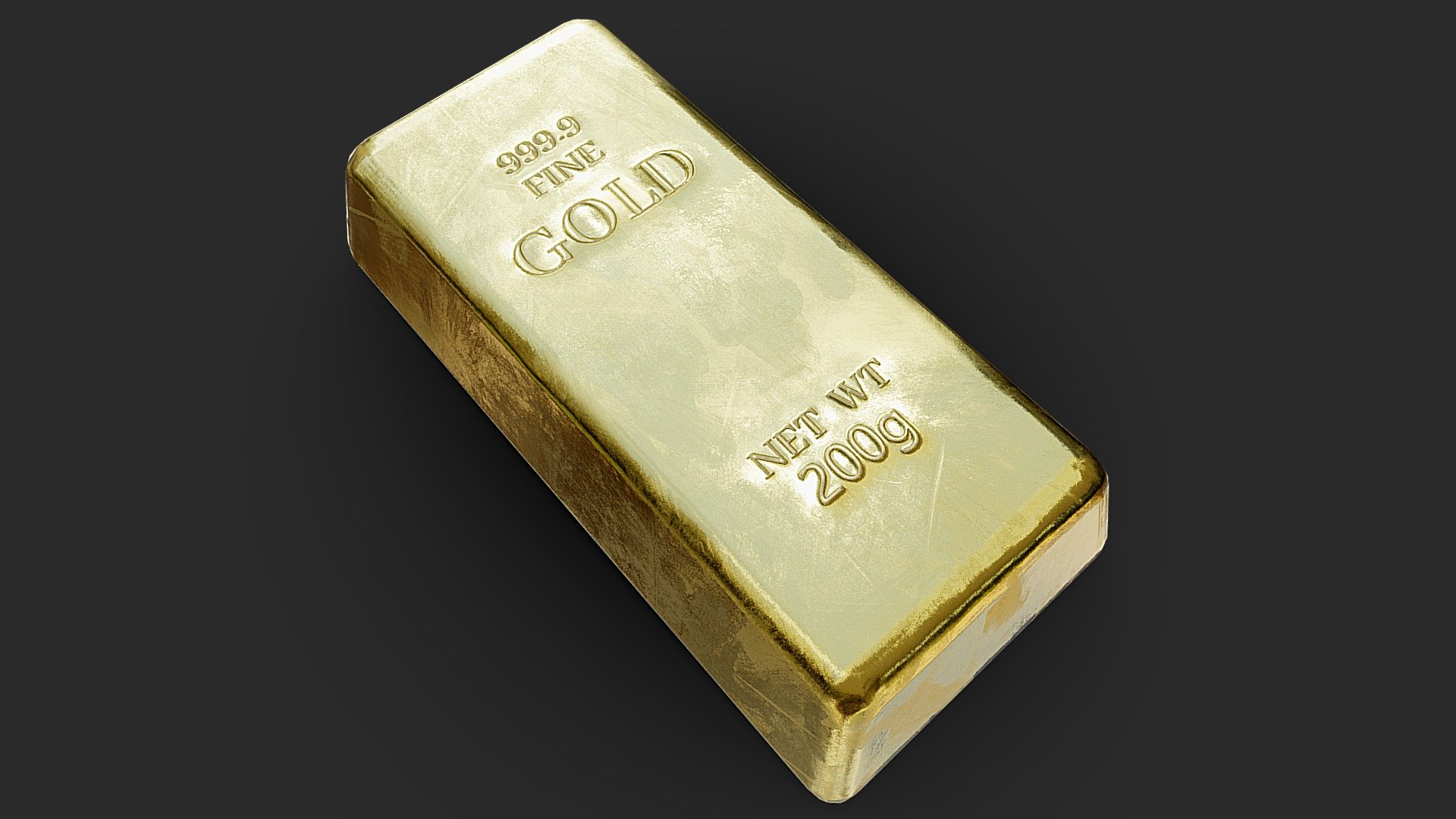 Gold Bar - Buy Royalty Free 3D model by AidanWatts3D (@AidanWatts_3D ...