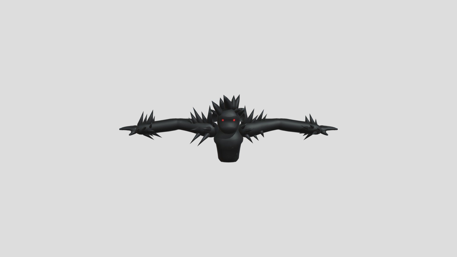 Spiky Goo Goo Be The Monster Scary Baboon - Download Free 3D model by ...