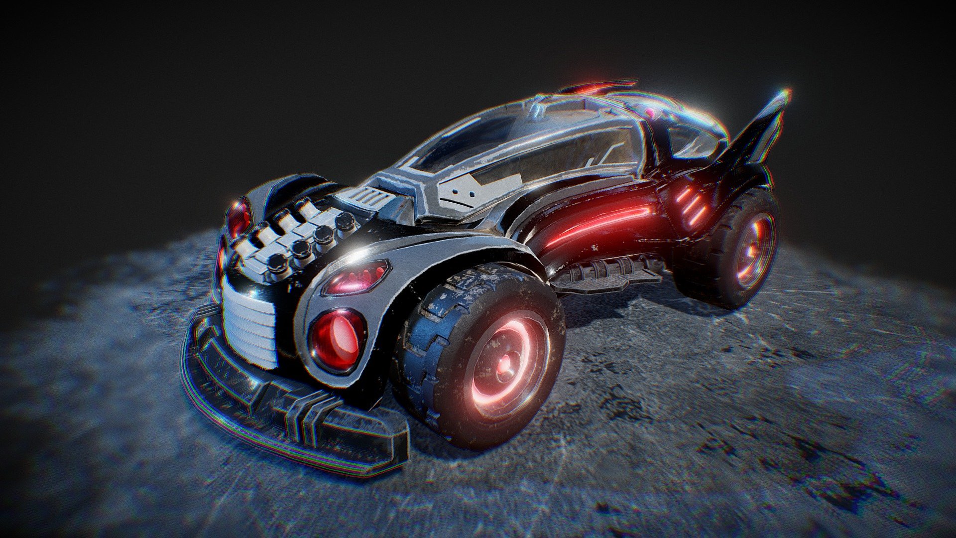 Batmobile Concept Design (Tron inspired) - Buy Royalty Free 3D model by ...