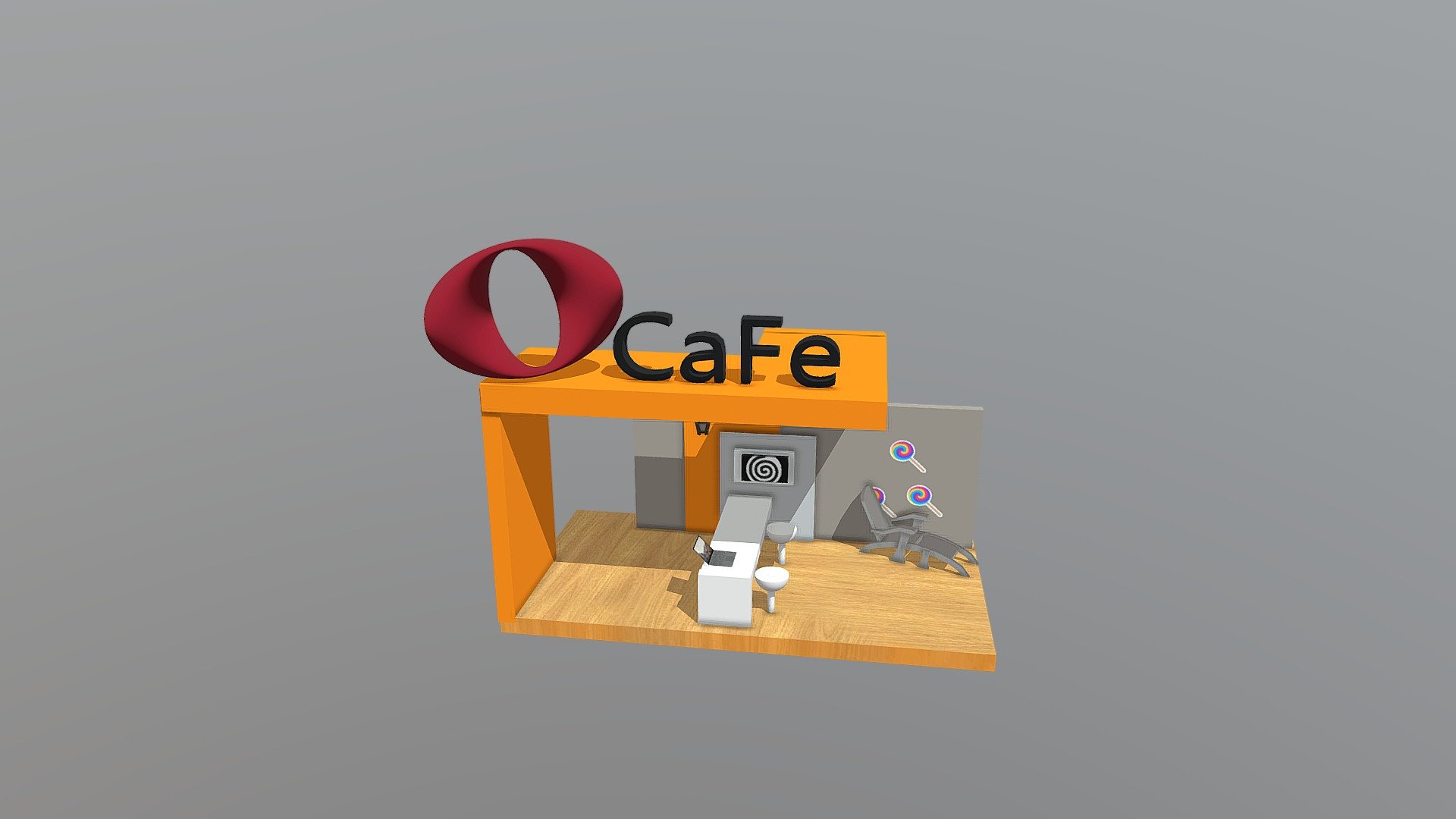 O CAFE - Download Free 3D model by Iyelpl [9d488c9] - Sketchfab