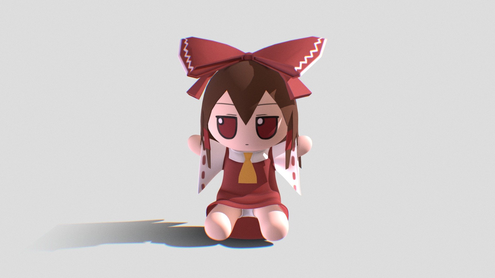 Reimu_ - 3D model by s22116121 [9d48f39] - Sketchfab