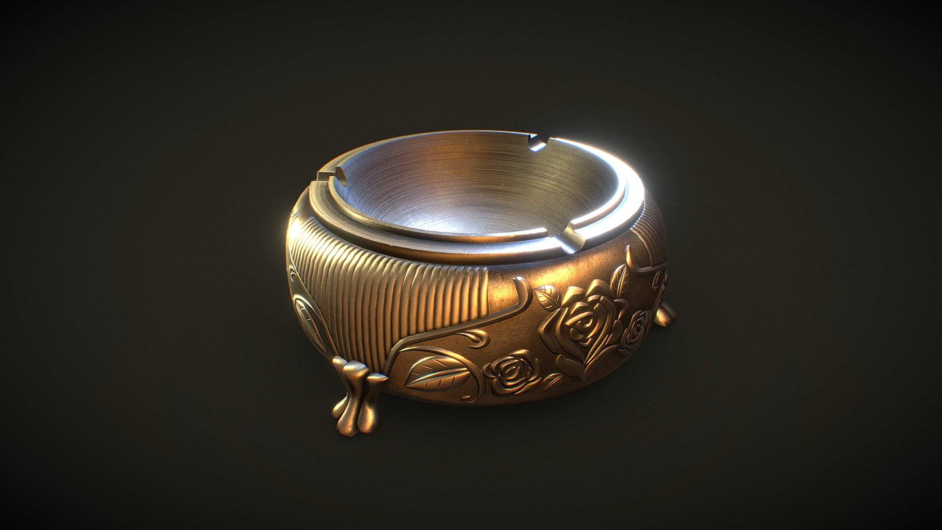 Vintage ashtray - Download Free 3D model by Aartee [9d494c0] - Sketchfab