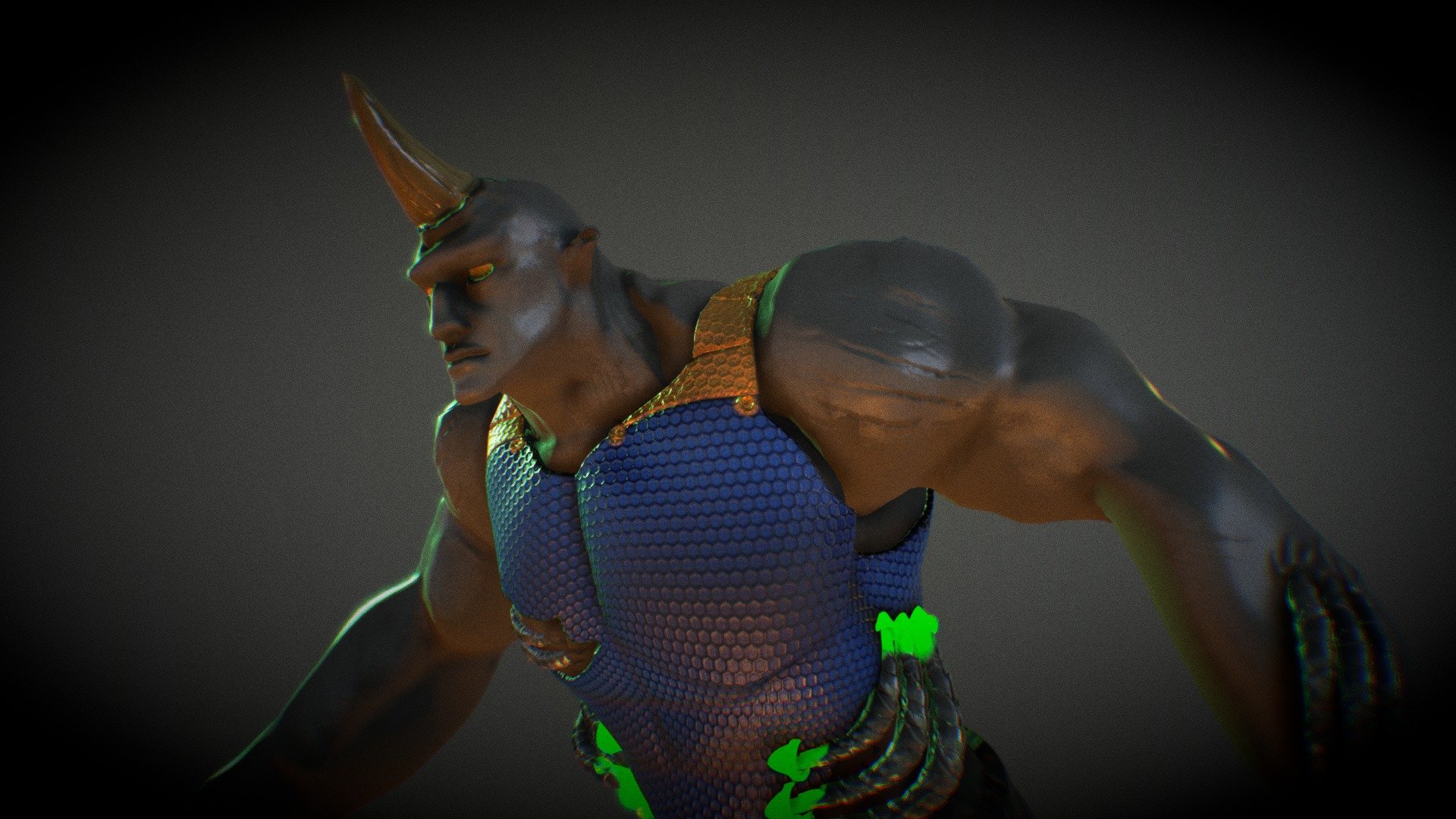 Rhino Warrior - 3D model by Juan Salazar (@jsalazar87) [9d4a788 ...