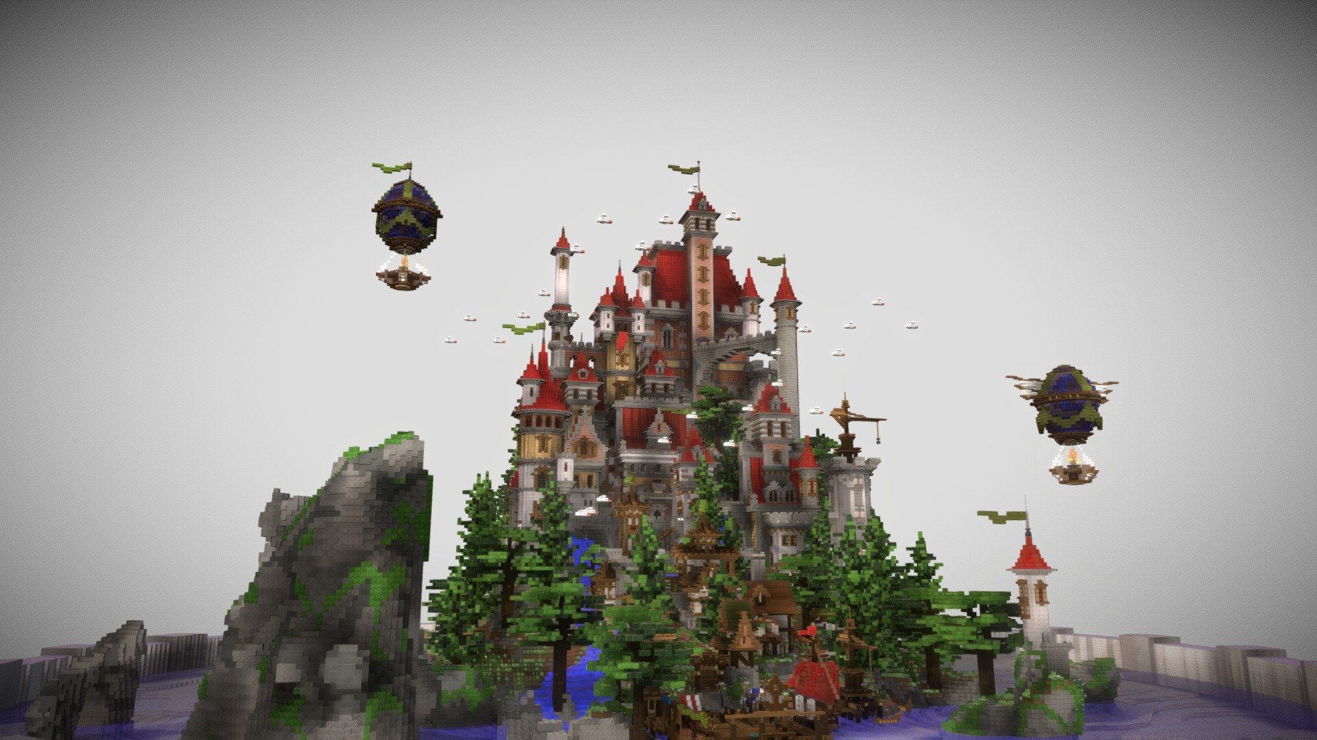 Dream Castle Spawn | Hub - 3D model by IN MINE (@in_mine) [9d4bd2b ...