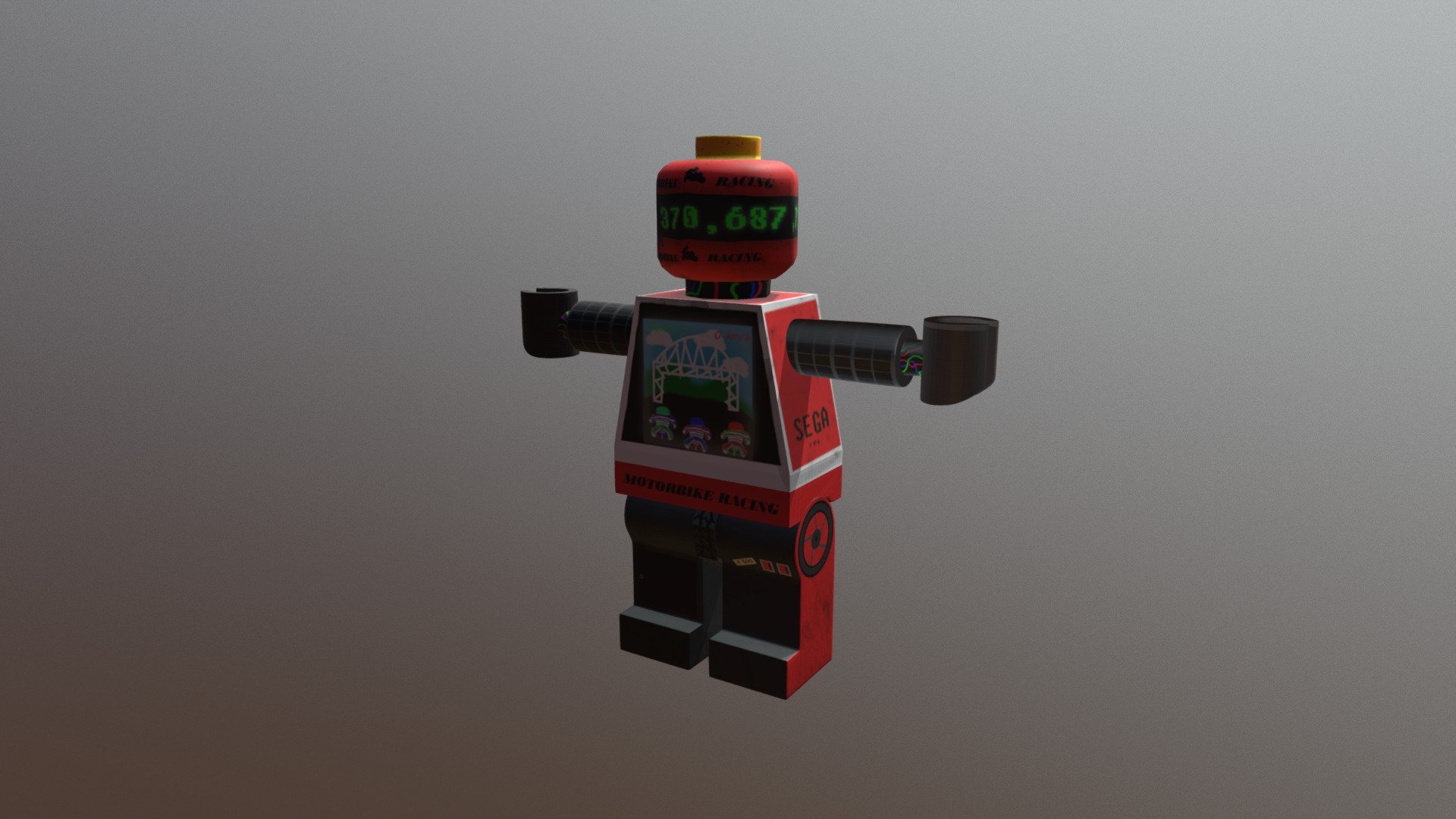 LEGO BLENDER-ARCADE MACHINE - 3D model by interdimensionaldolphin ...