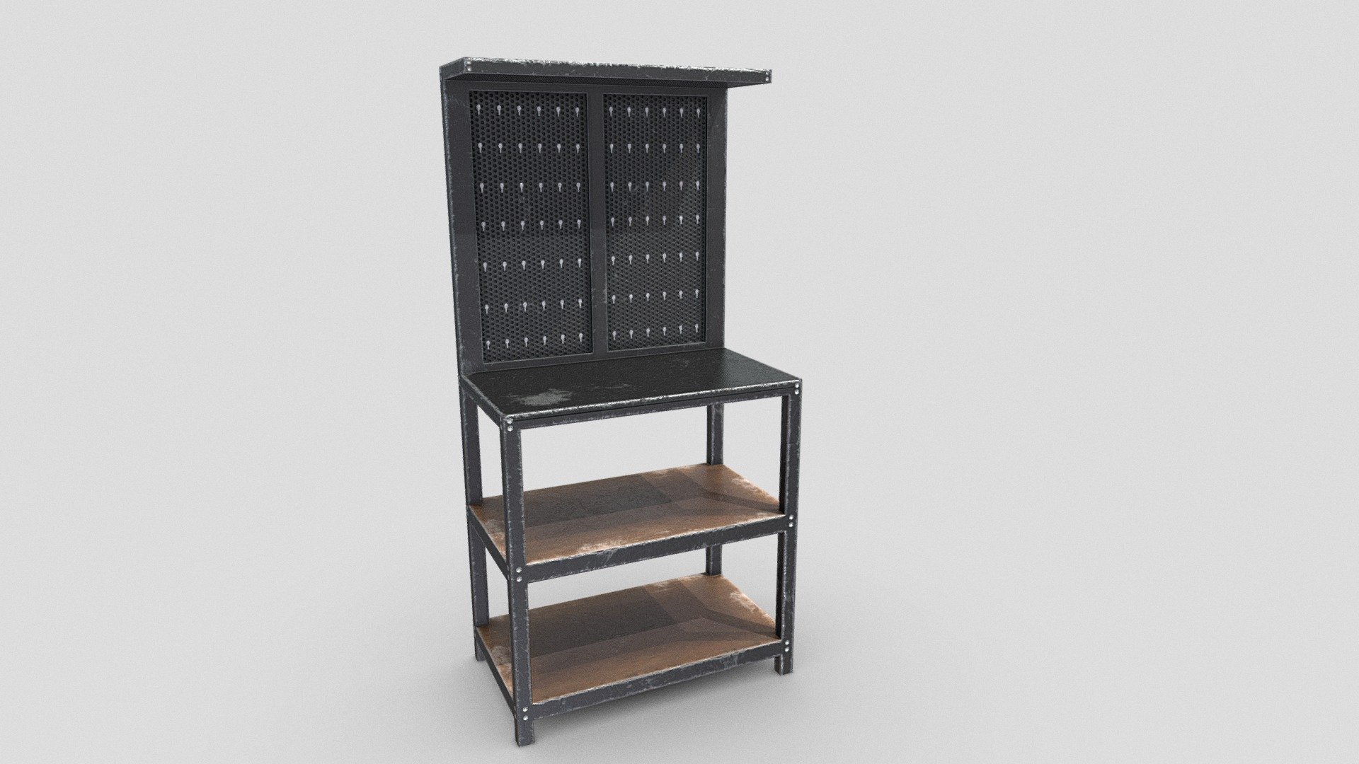 Rusted Workbench pegboard - Buy Royalty Free 3D model by Sousinho ...