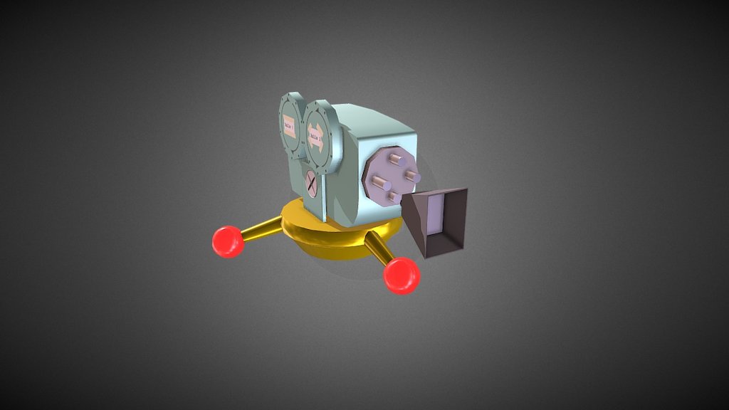 Retro-Futuristic TV Camera - 3D model by Länsman (@Lansman) [9d516a3 ...
