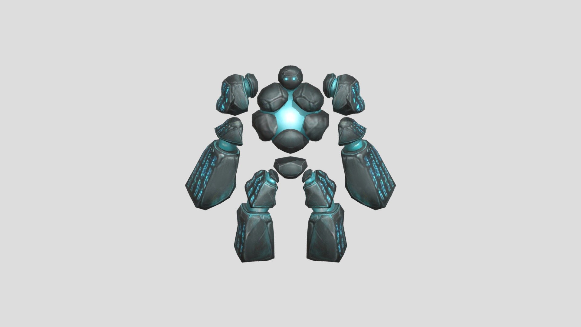 Golem_Guard_Vari01_Mesh King's raid - Download Free 3D model by ...