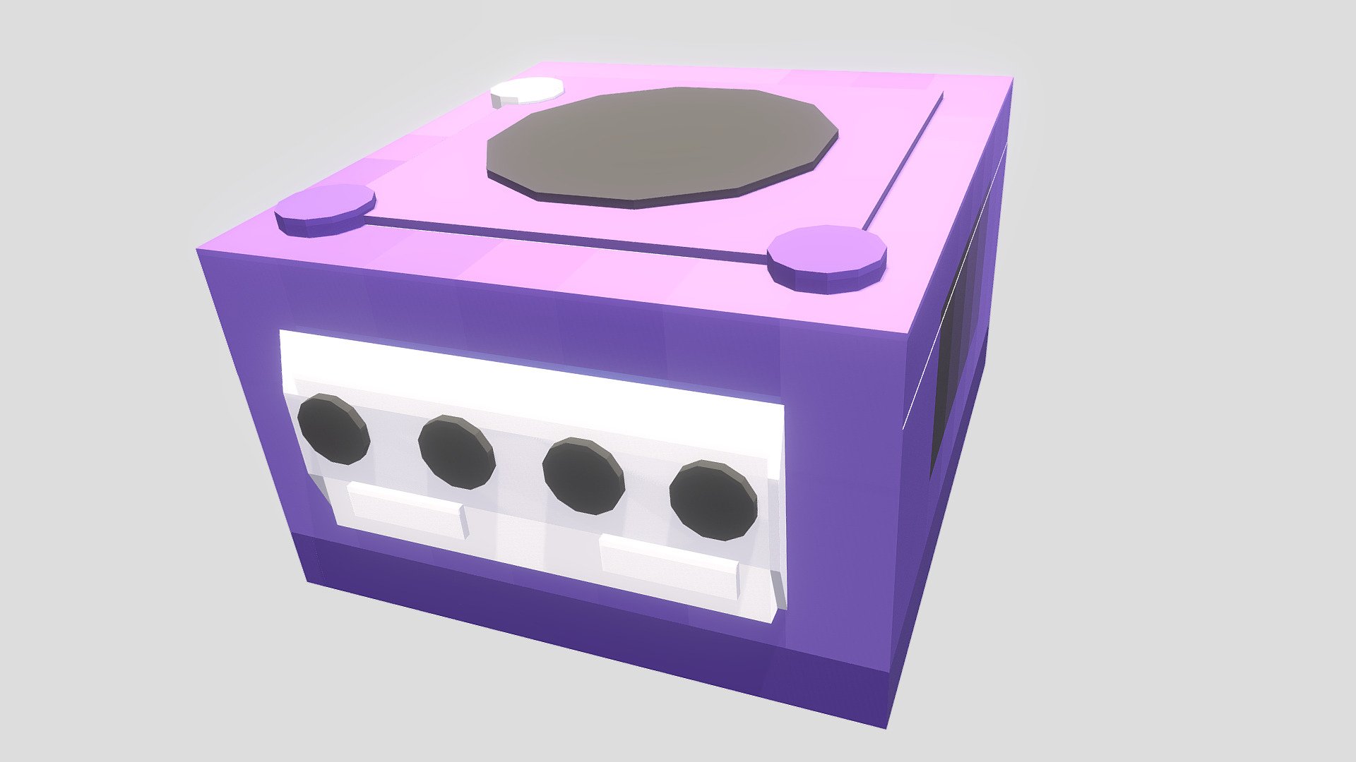 Simple Gamecube - Download Free 3D model by P_uddles [9d52e10] - Sketchfab