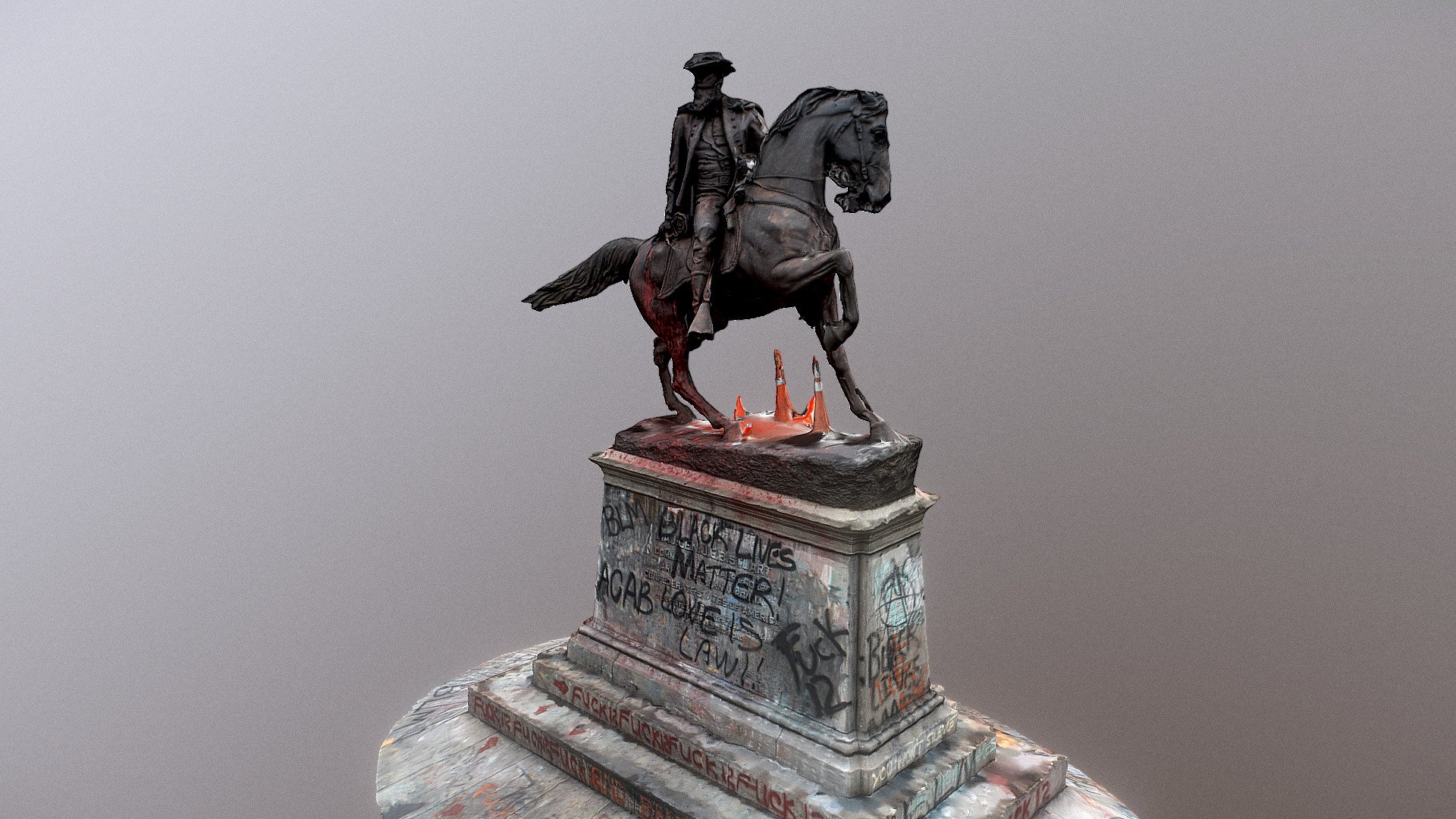 J. E. B. Stuart Monument - Download Free 3D model by matousekfoto ...