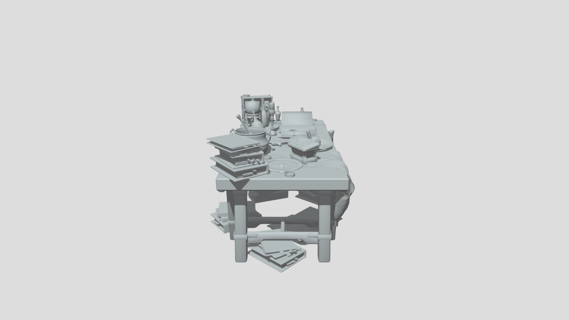 witch table - Download Free 3D model by luciadiazart [9d56b23] - Sketchfab
