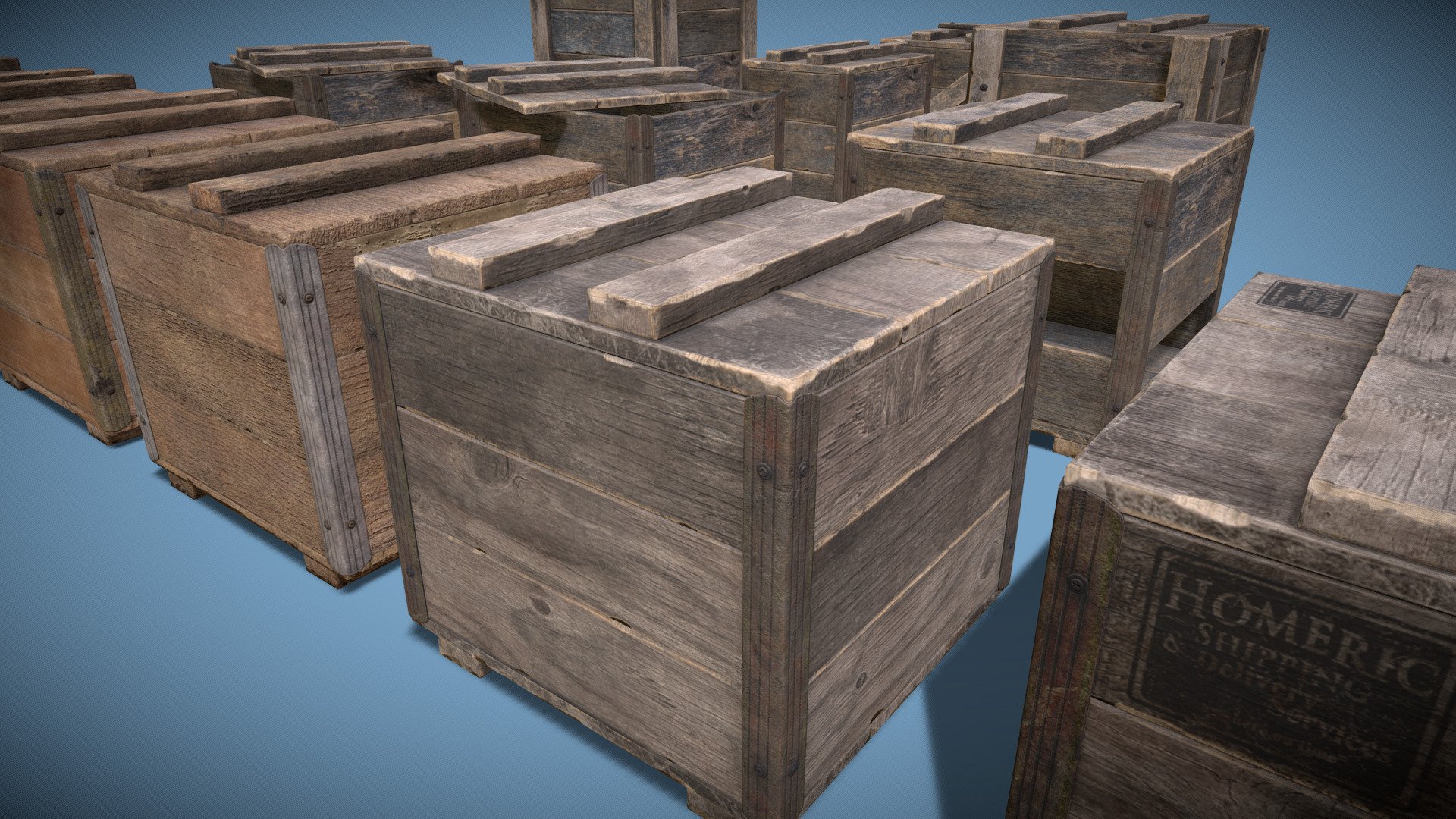 Large Box Crate Version A - Buy Royalty Free 3D model by Mad_Lobster ...
