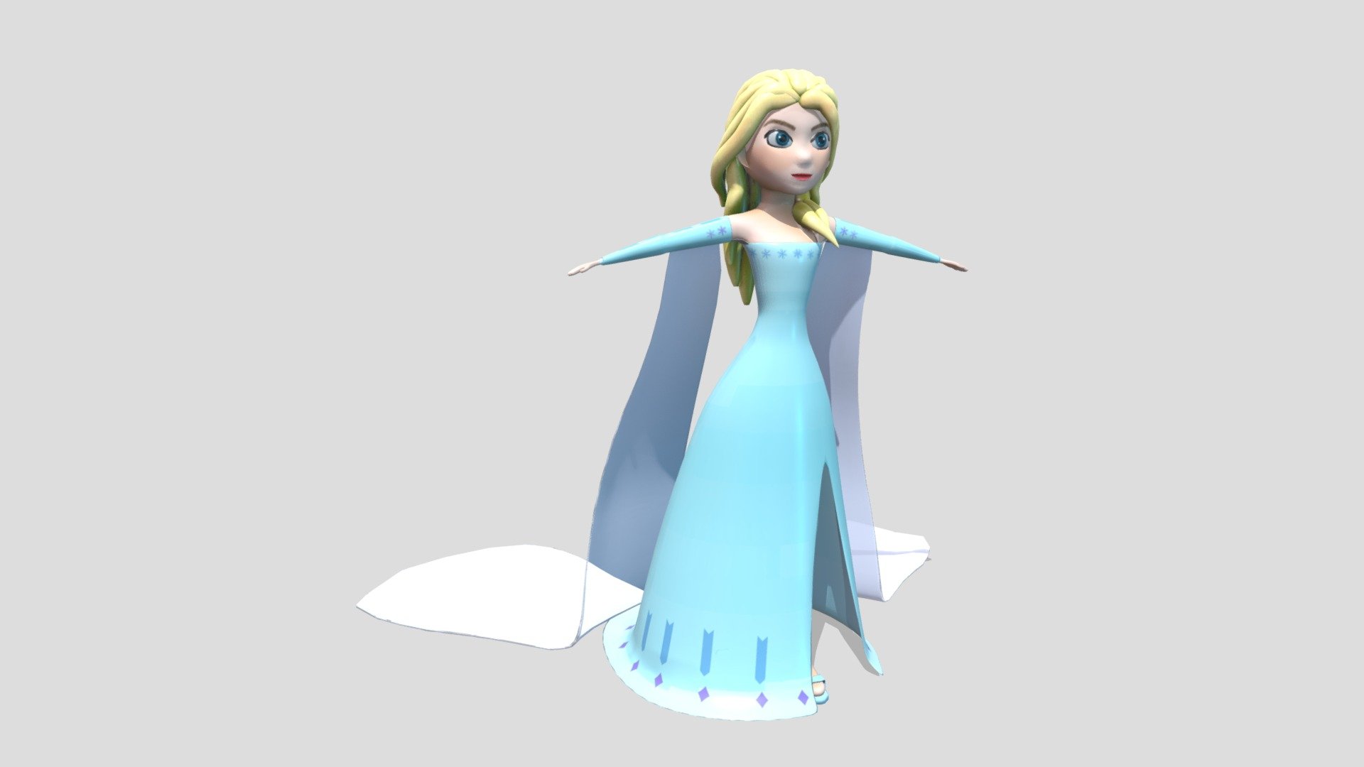 Elsa 3d Model By Ing Eo [9d57dac] Sketchfab