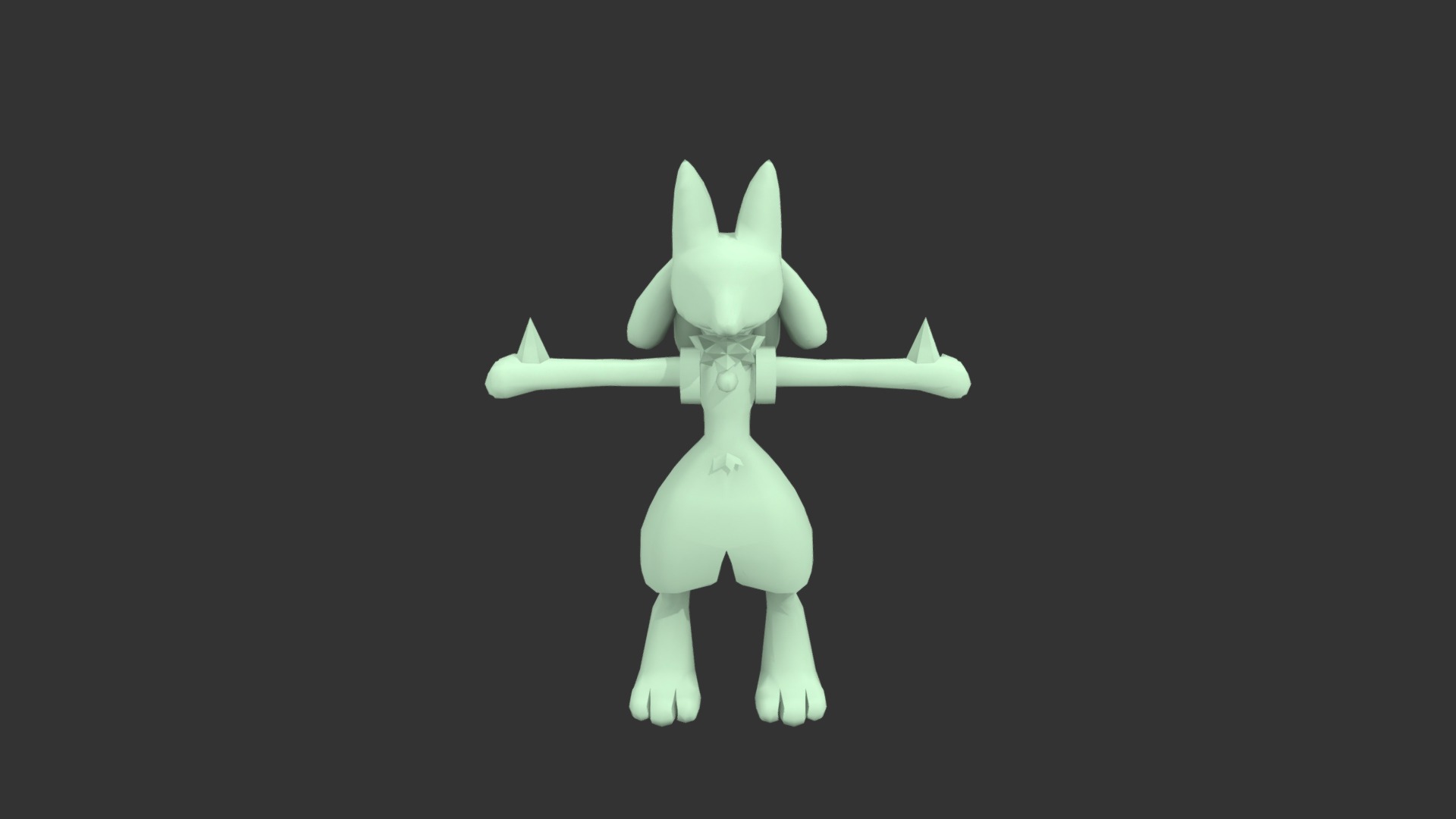 Lucario - 3D model by Javier (@javiserra97) [9d57db3] - Sketchfab