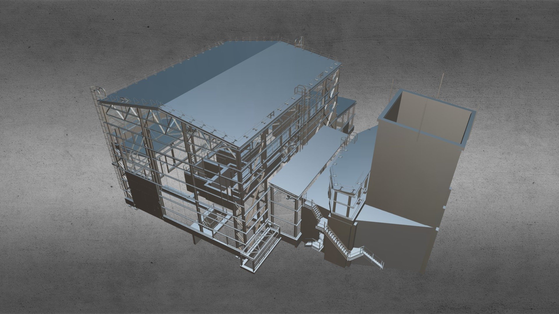 Main ventilation unit. Main fan unit. - 3D model by podarok [9d5813b ...