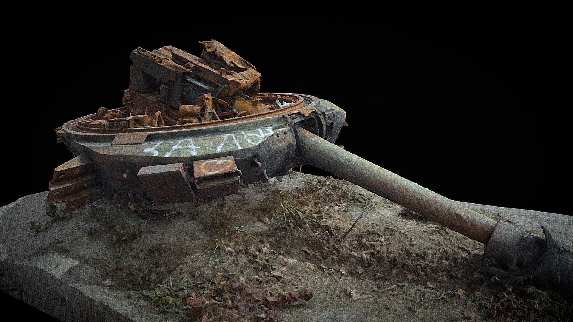 Burnt tank turret - 3D model by Ivanenko.PRO [9d59857] - Sketchfab