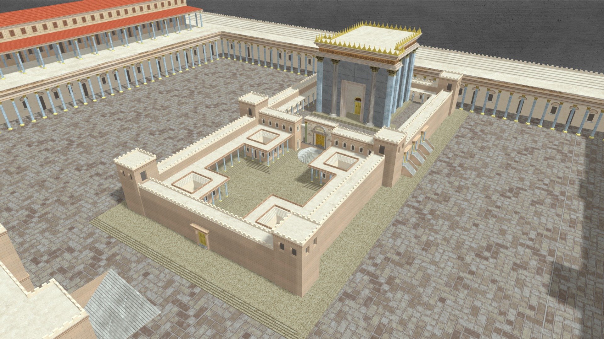Solomon Second Temple 3d Model - 3D model by nuralam018 [9d5b64b ...