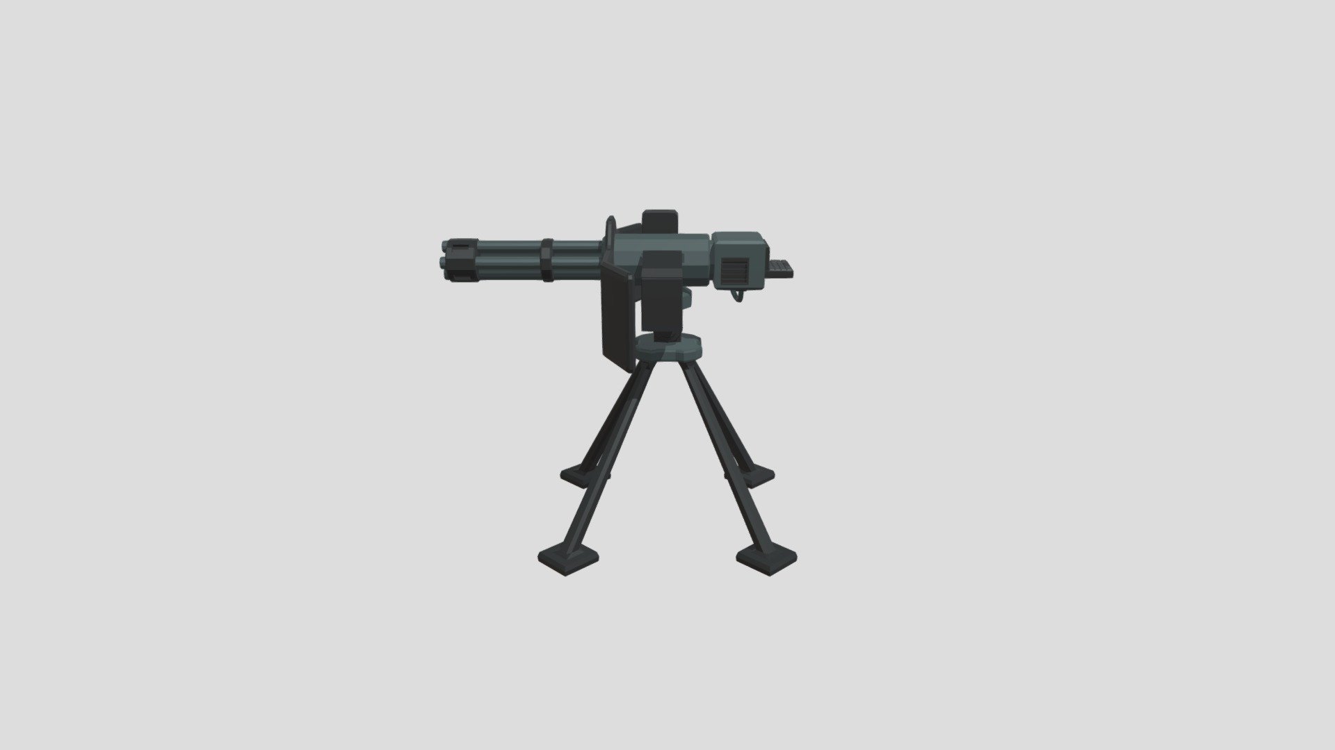 Minigun lowpoly - Download Free 3D model by blaze71643 [9d5bf3f ...