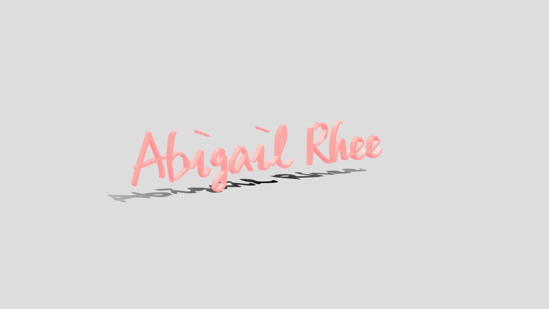 Signature - Download Free 3D model by arhee [9d5f6a6] - Sketchfab