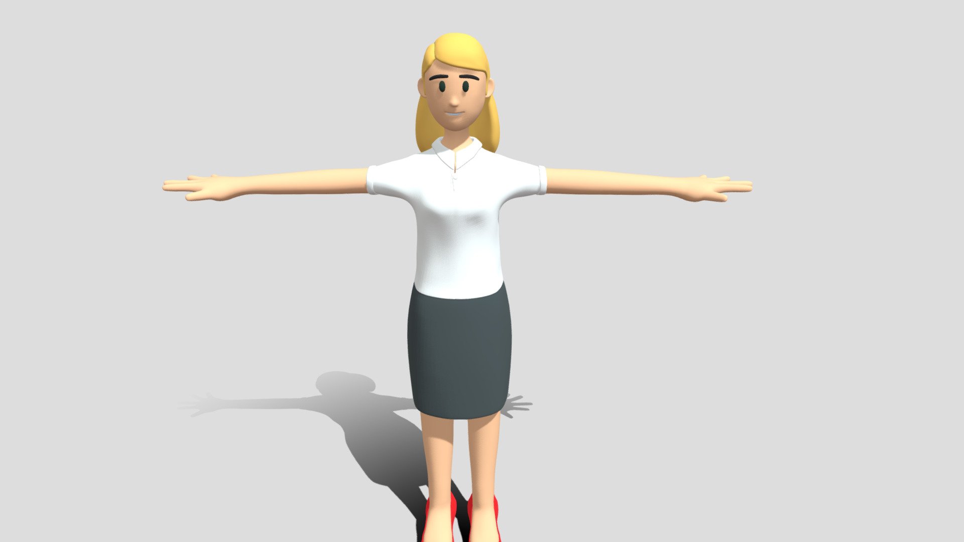 Female Standing Pose 3 - 3D model by HeRoy [9d6230b] - Sketchfab