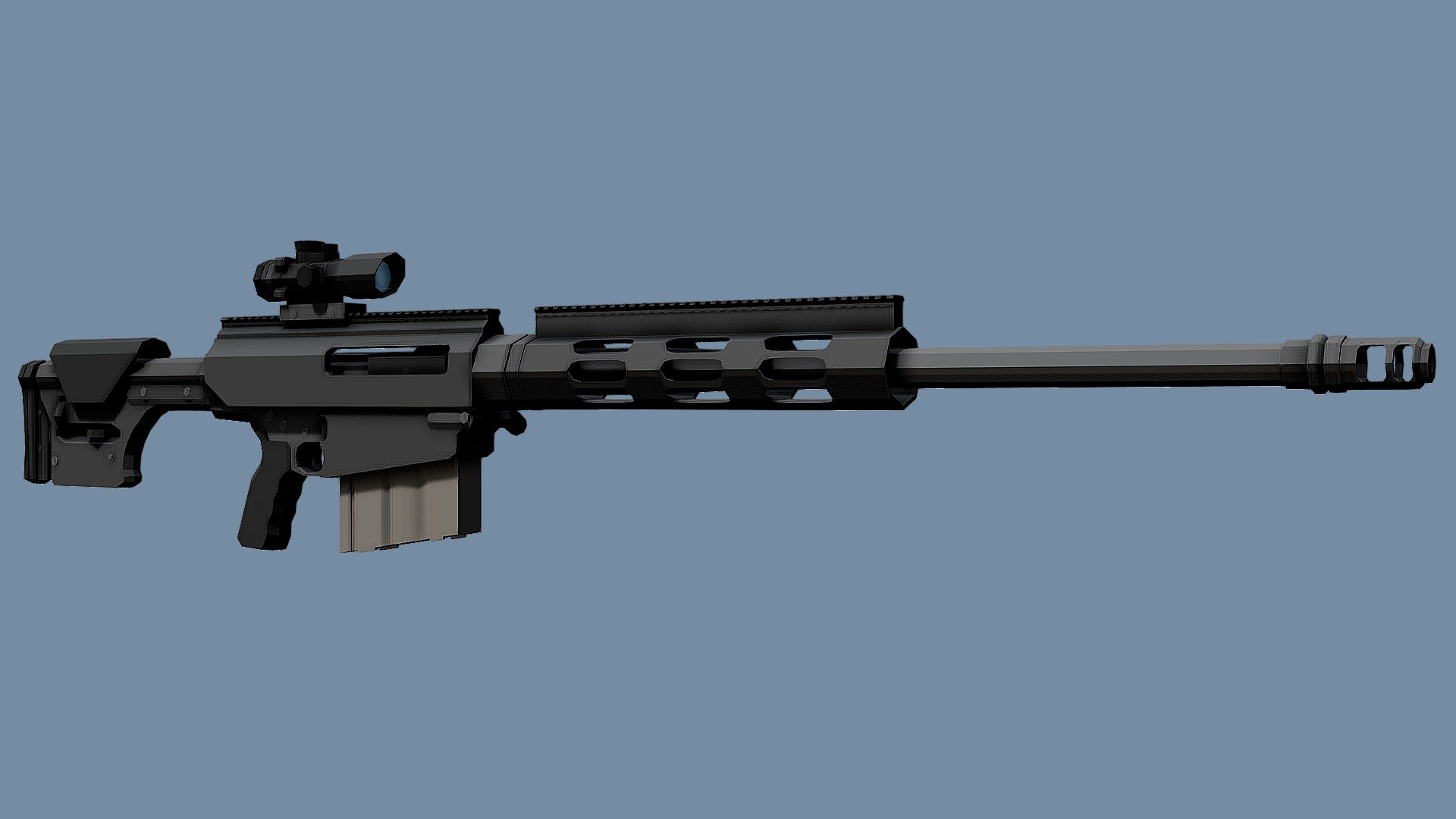 Low-Poly Bushmaster BA-50 - Download Free 3D model by TastyTony ...