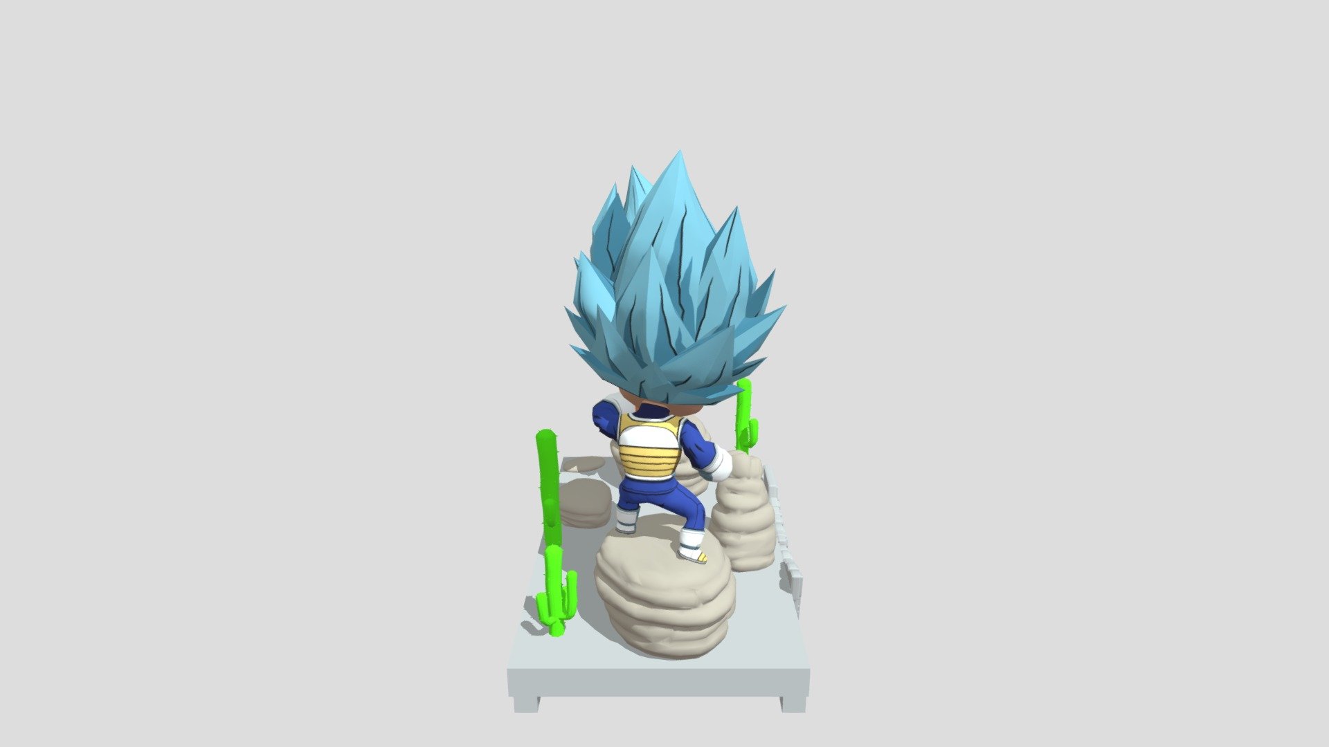 Goku Vs Vegeta - 3D model by Porntep.Seedang [9d6b852] - Sketchfab