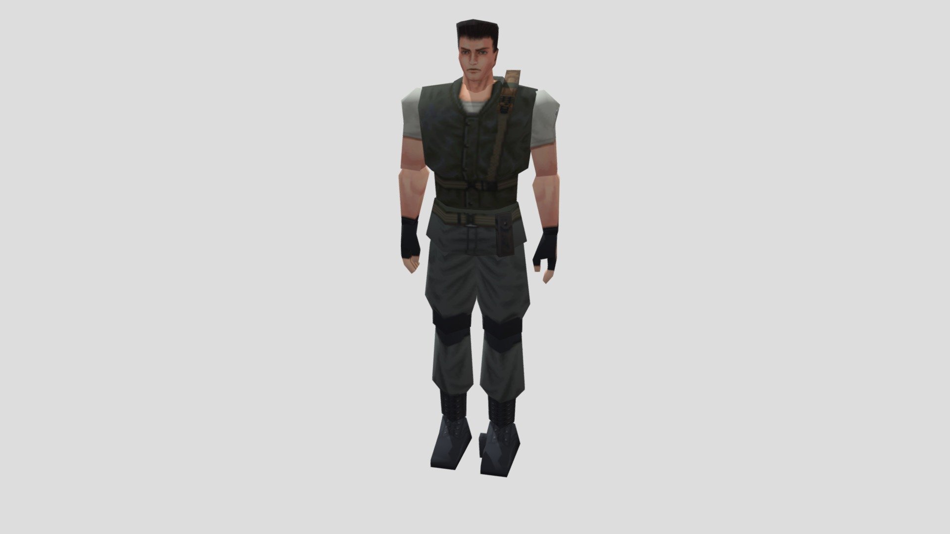 Ps1 Resident Evil 1 - Chris Redfield - Download Free 3D model by ...