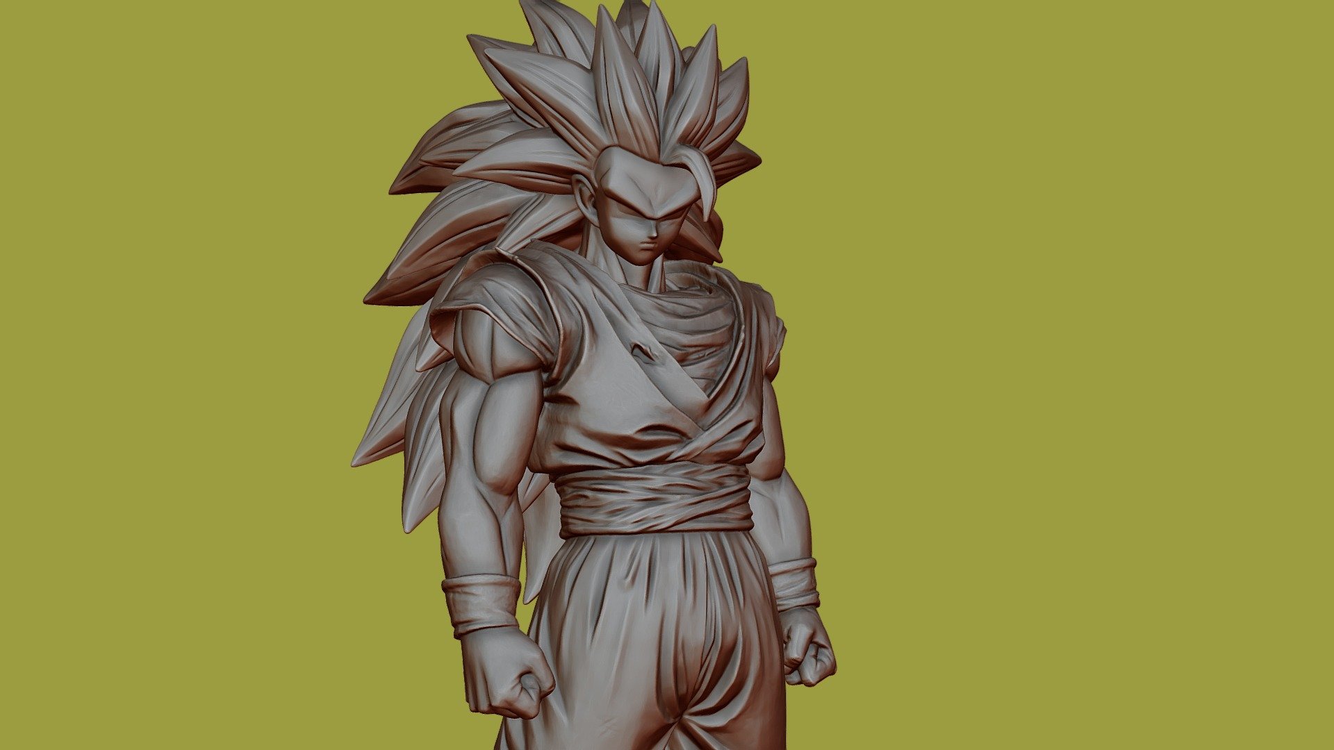 Goku SSJ3 - 3D model by FGArt (@gpdraw) [9d71b7d] - Sketchfab