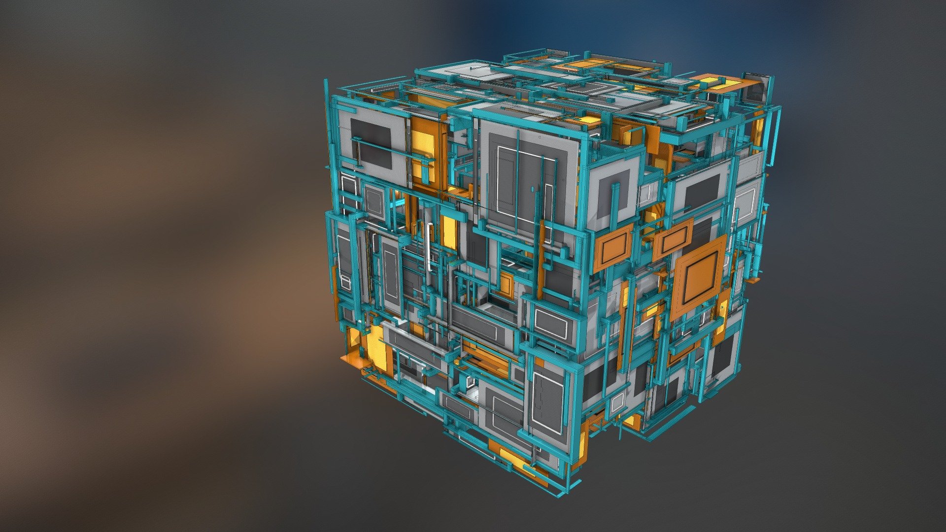 Complex companion cube - Download Free 3D model by kronpano [9d72370 ...