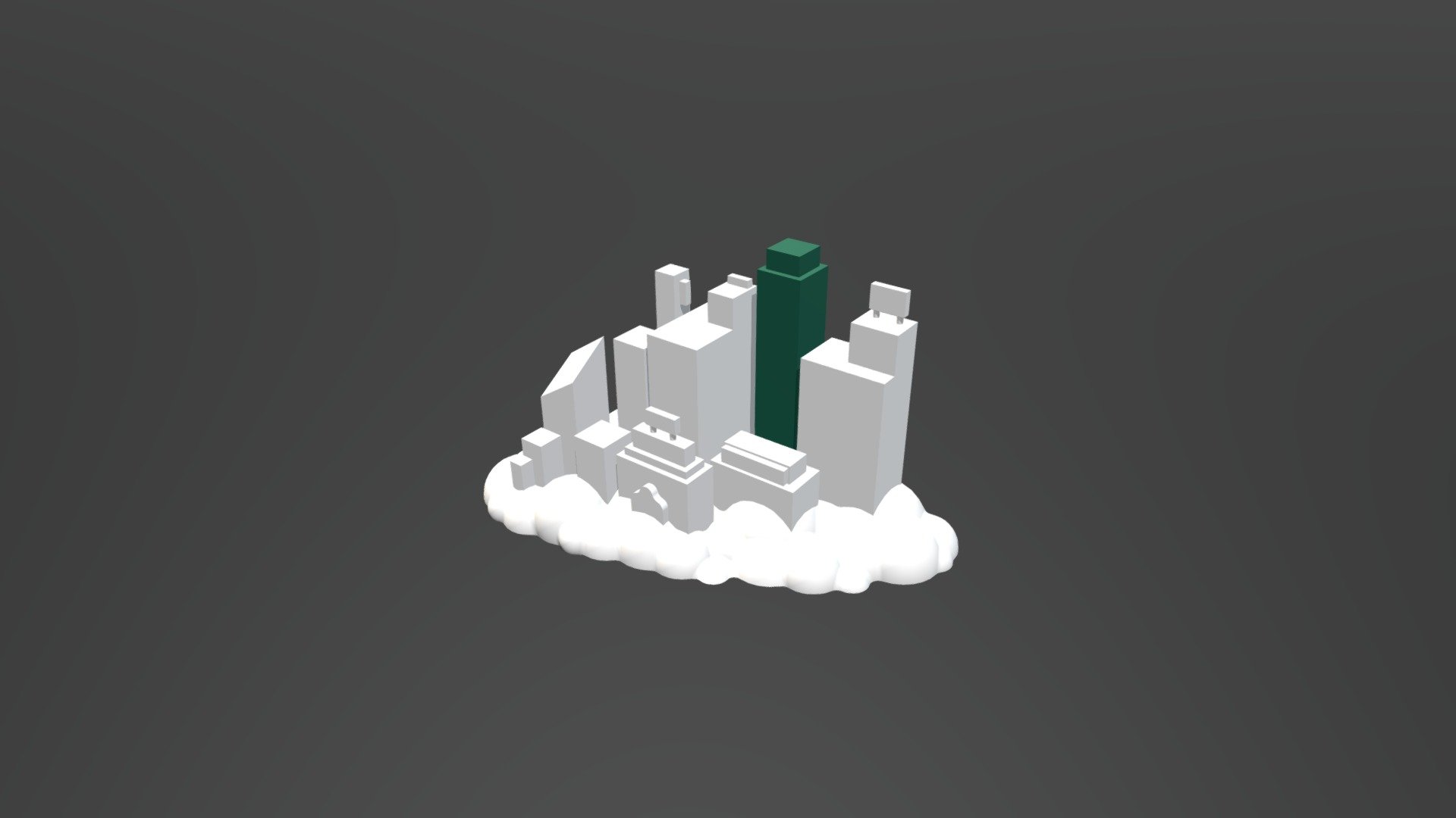 Building in Clouds - 3D model by midton [9d727a3] - Sketchfab