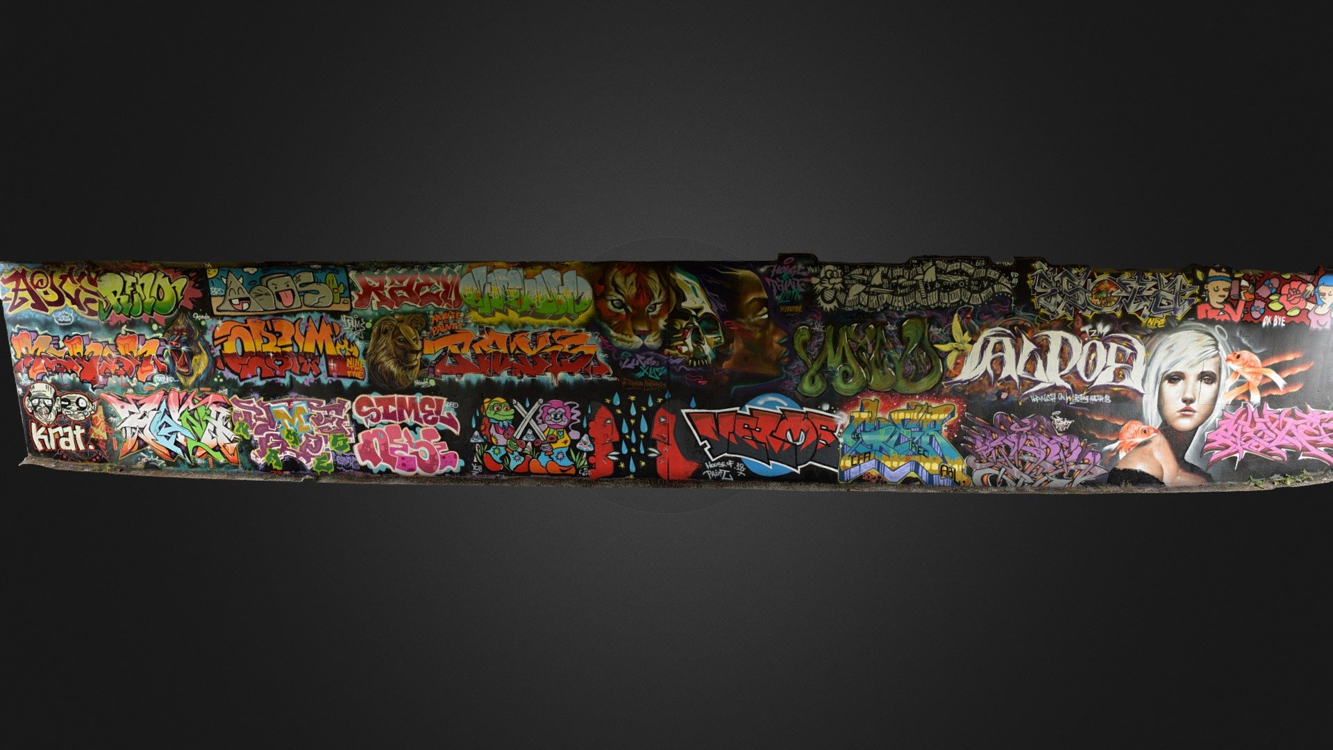 201809 Graffiti Art: 02 Final - 3D model by svickers [9d73bb1] - Sketchfab