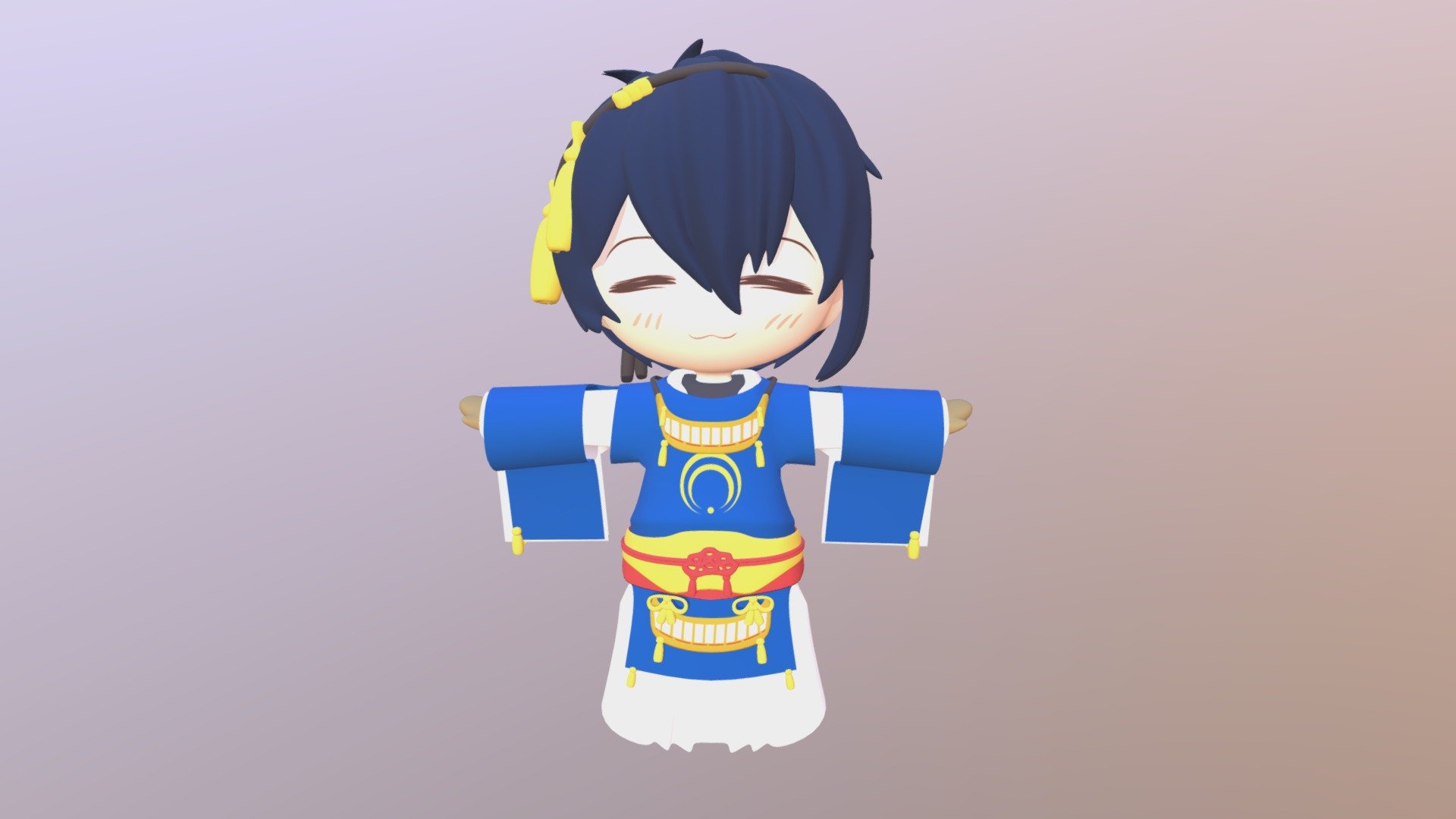 Touken Ranbu - Mikatsuki - 3D model by Kathy (@mumu.egakidasu) [9d75394 ...