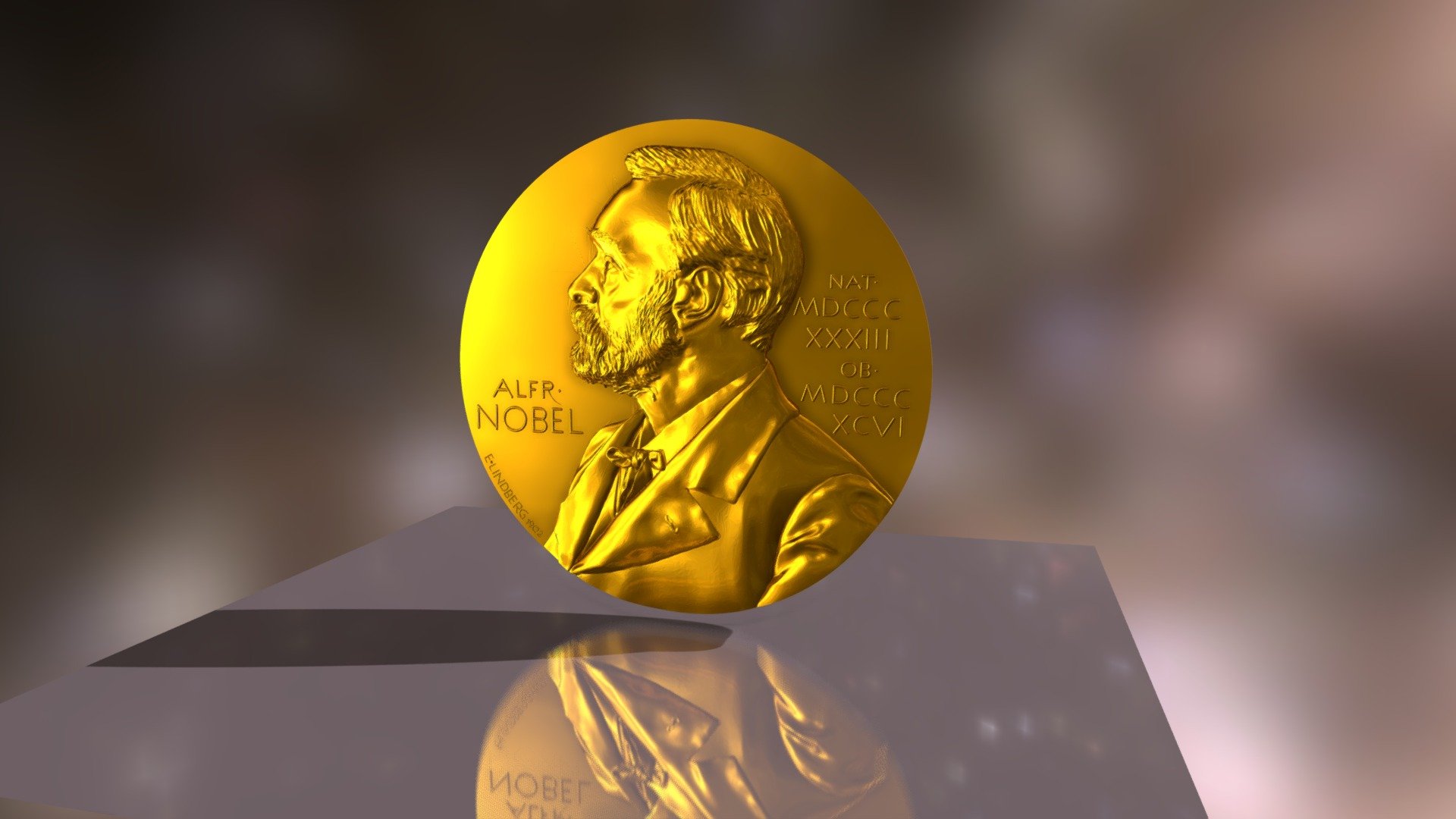Nobel Prize Medal in Physiology or Medicine - 3D model by Something ...