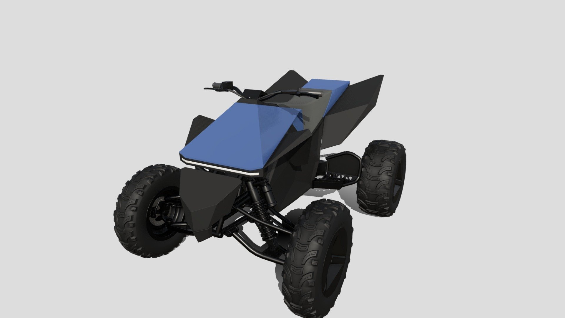 Tesla Cyberquad ATV Blue - Buy Royalty Free 3D model by dragosburian ...