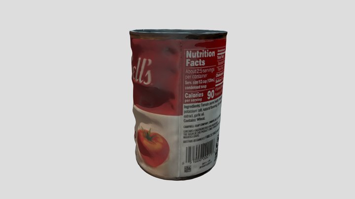 Soup-can 3D models - Sketchfab