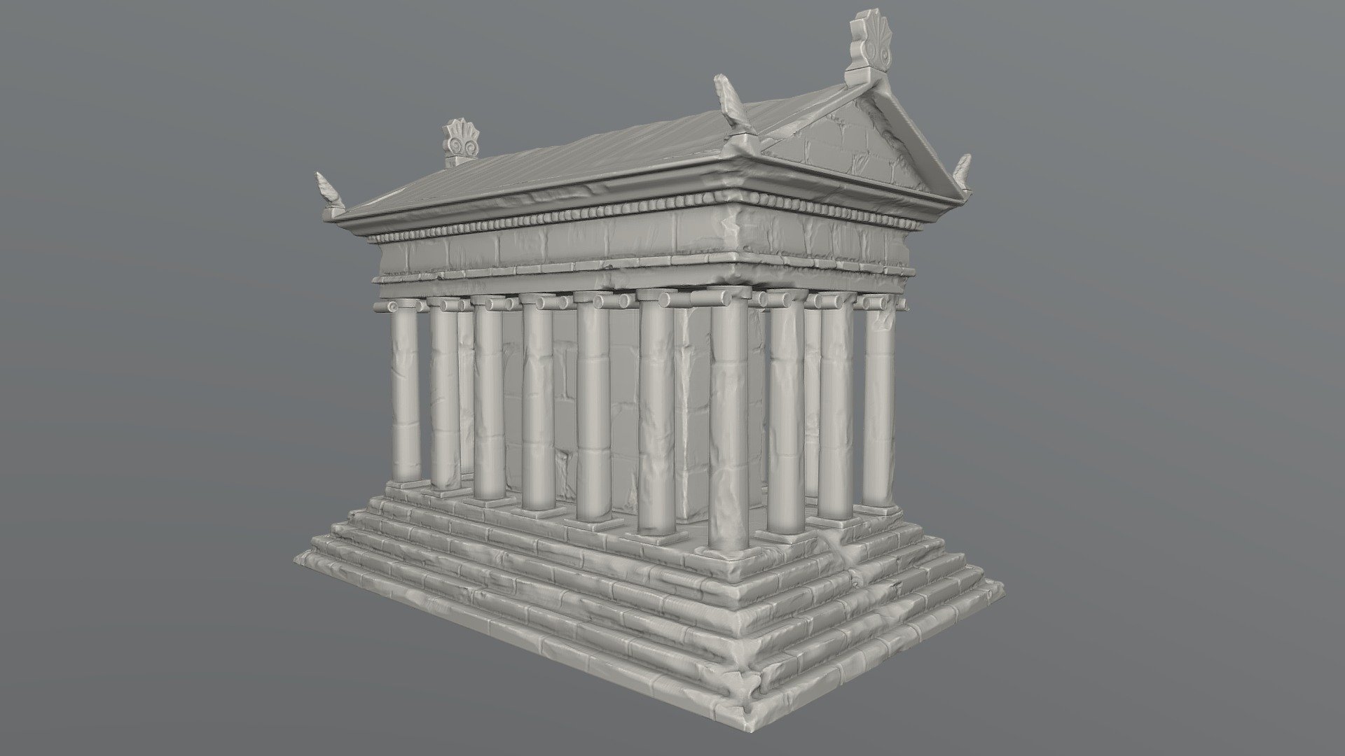 Roman Temple Greco Aged HP Sculpted - Download Free 3D model by Shaz ...