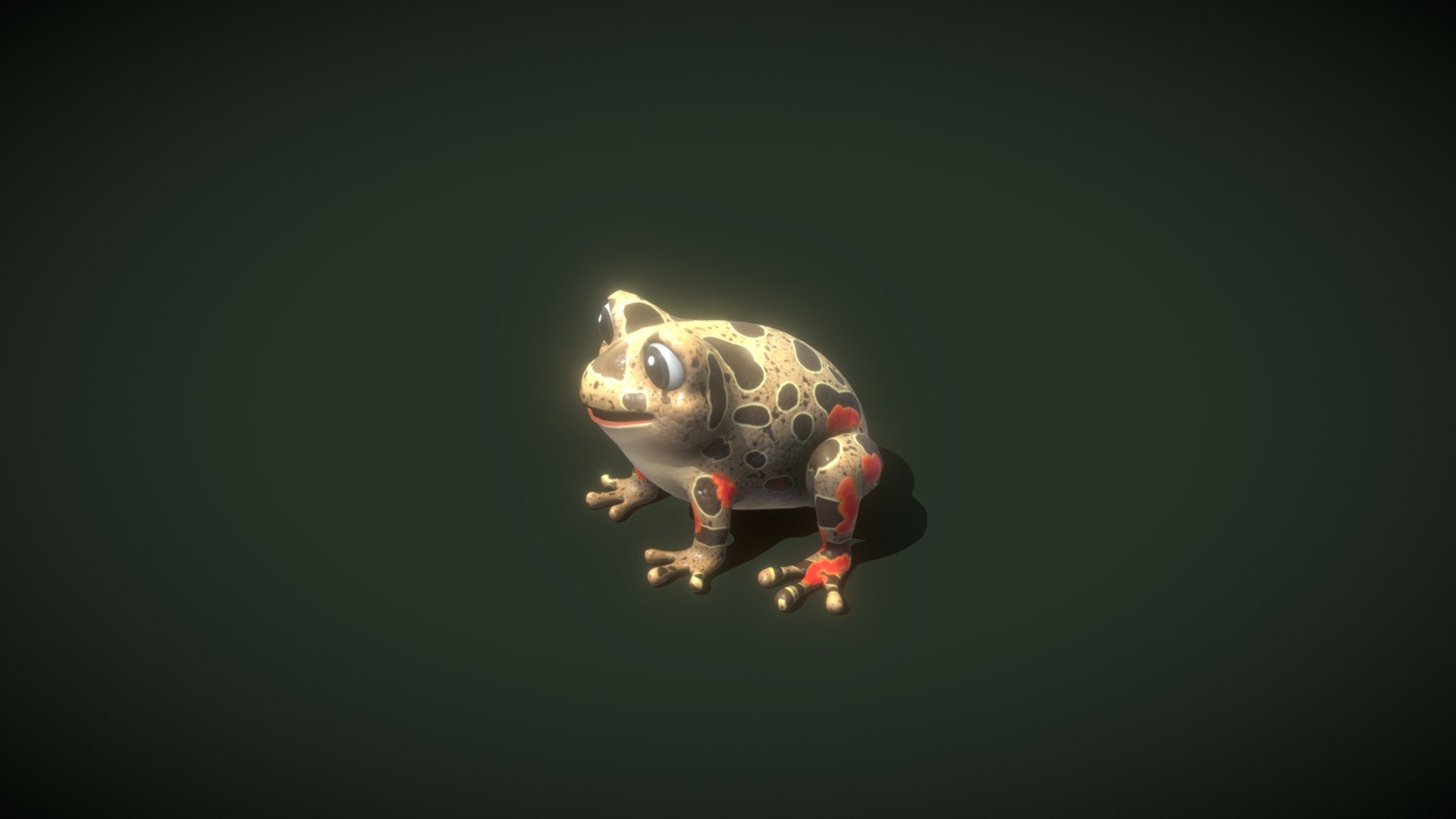 Cartoon Red-legged Frog Rigged 3D Model - Buy Royalty Free 3D model by ...