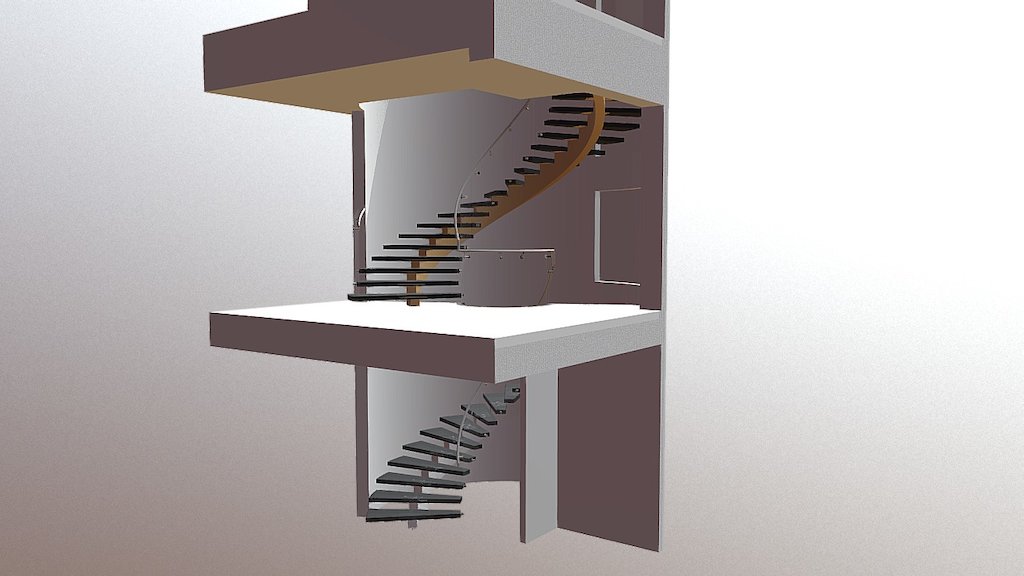Escalier 101756 - 3D model by Hugo Boisvert (@hugob) [9d8536d] - Sketchfab