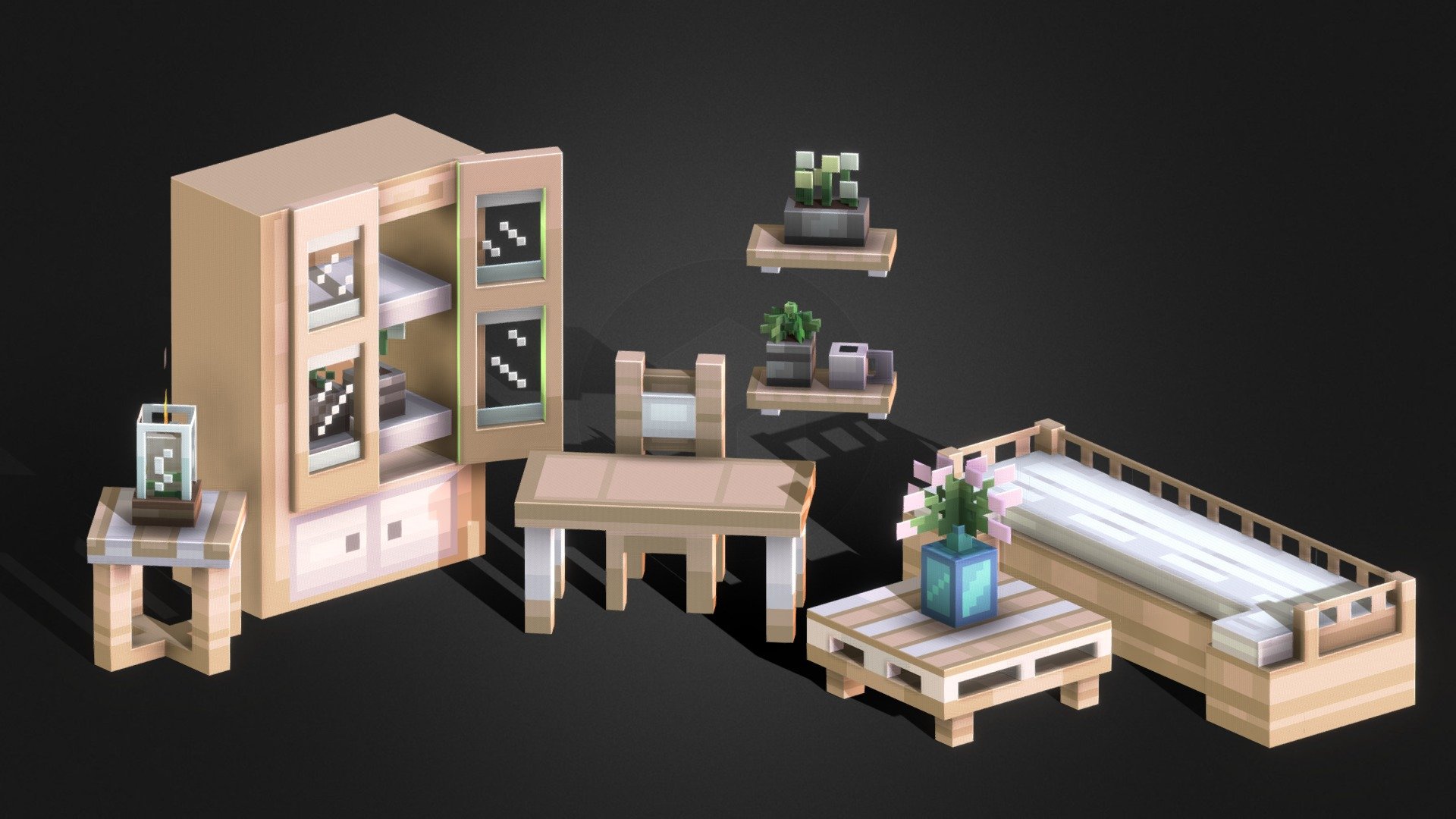Spring Furniture - 3D model by Edge (@ItsEdge) [9d8742b] - Sketchfab