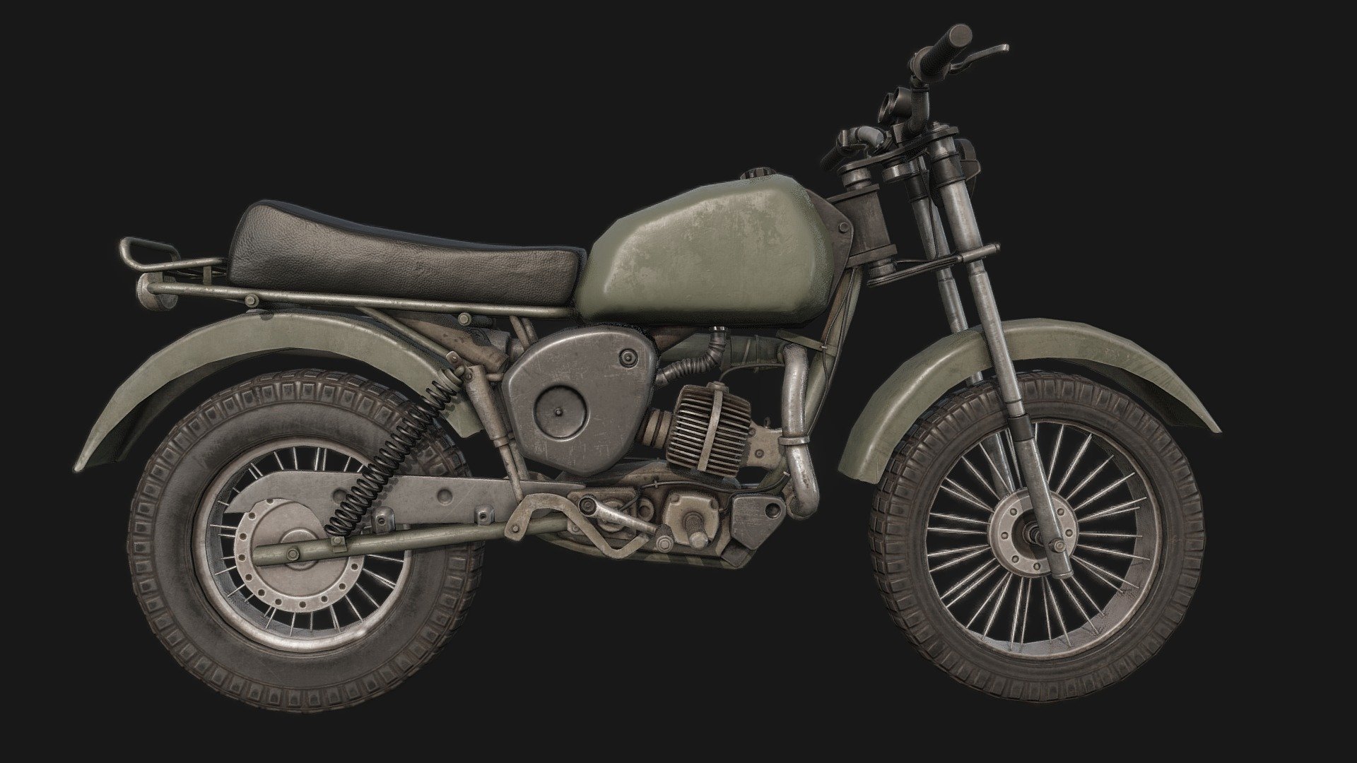 Old Motorcycle PBR - Buy Royalty Free 3D model by GamePoly (@triix3d ...