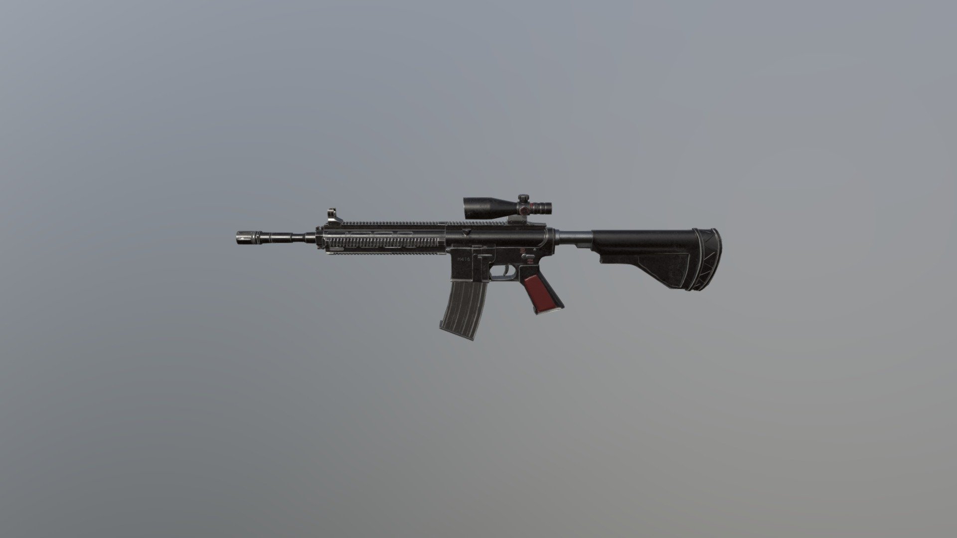 PUBG M416 || Game Asset - 3D model by Prabhakor Biswas (@prabhakorb ...